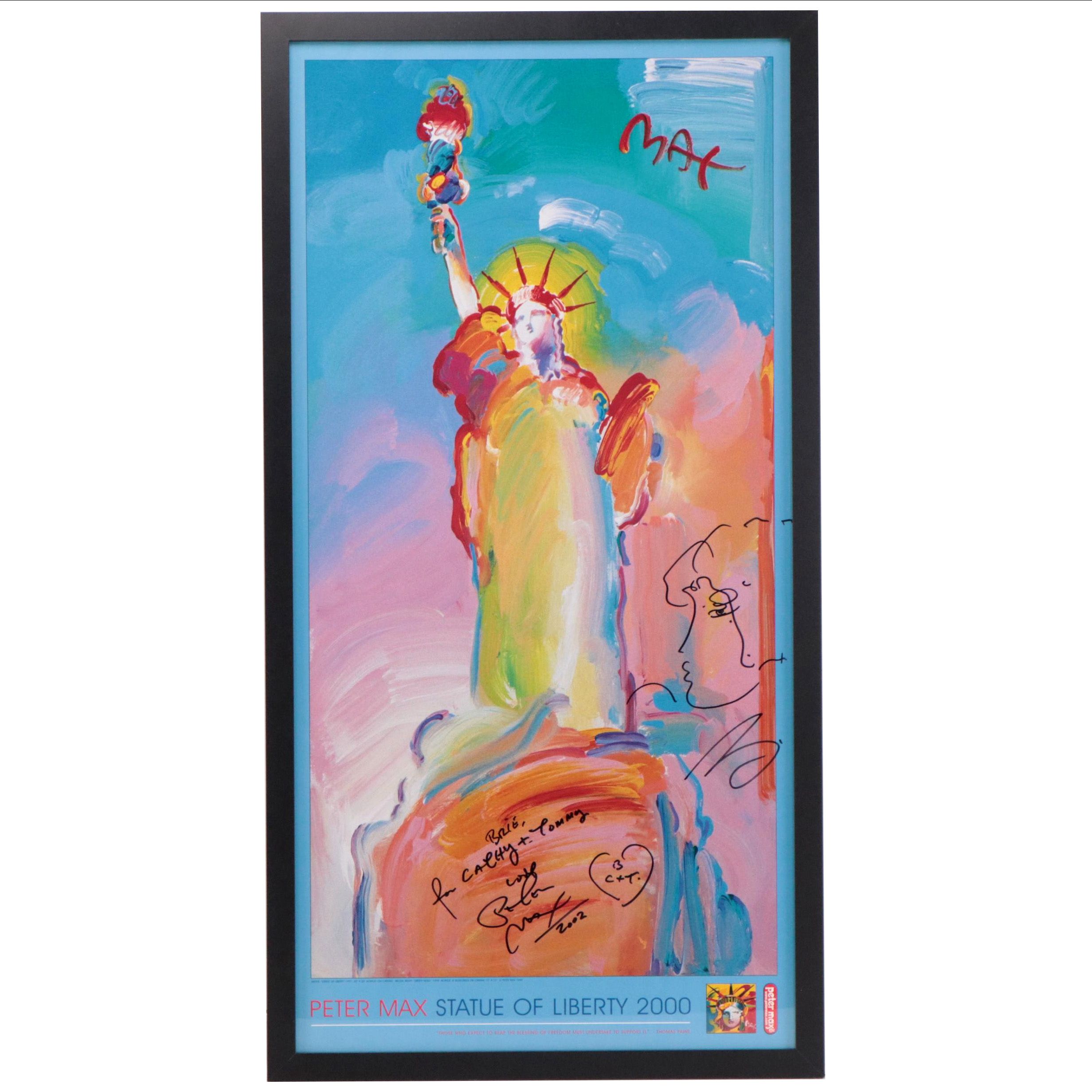 Peter Max Autographed Poster "Statue of Liberty," Circa 2000 | EBTH