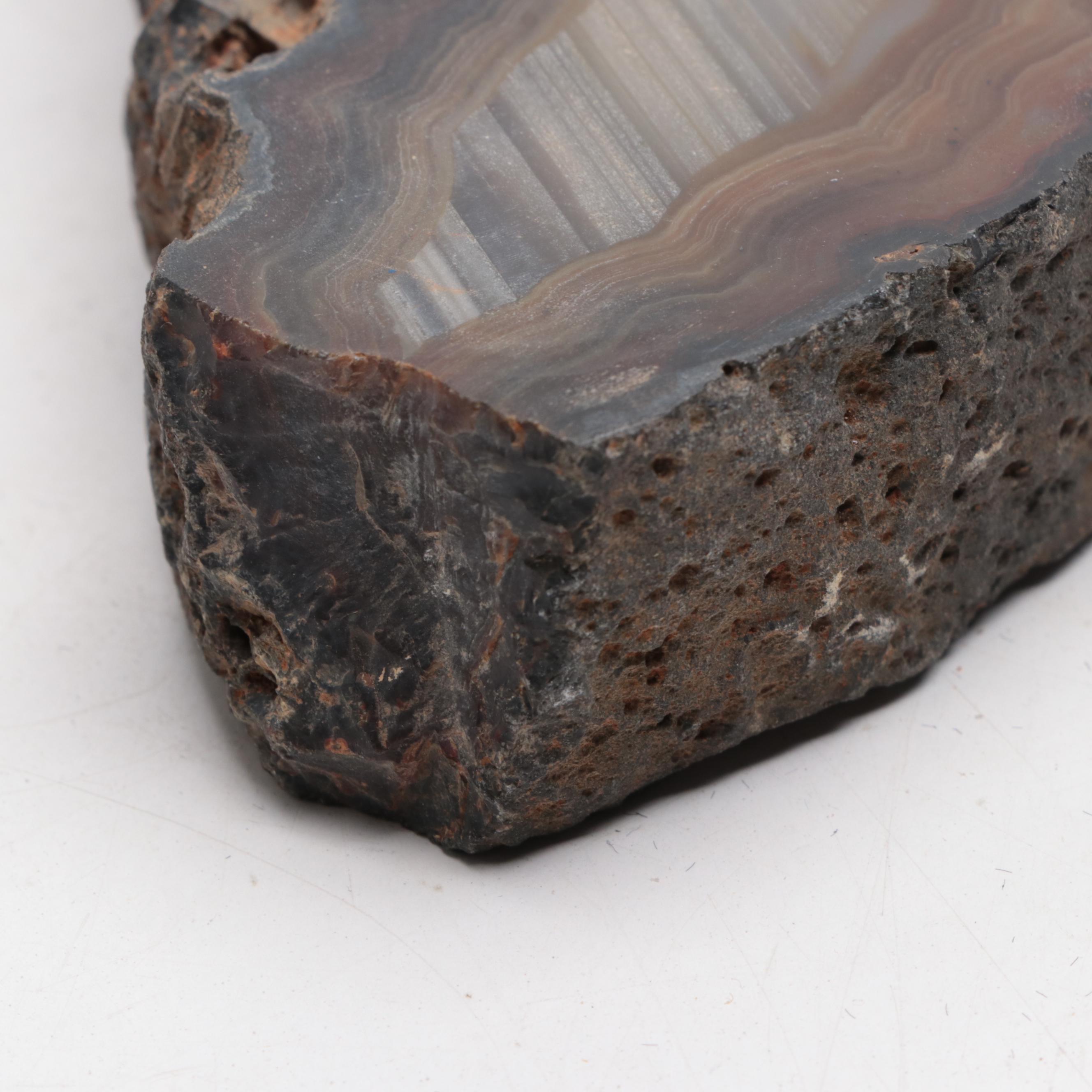 Brazilian and Other Polished Banded Agate Geode Specimens | EBTH