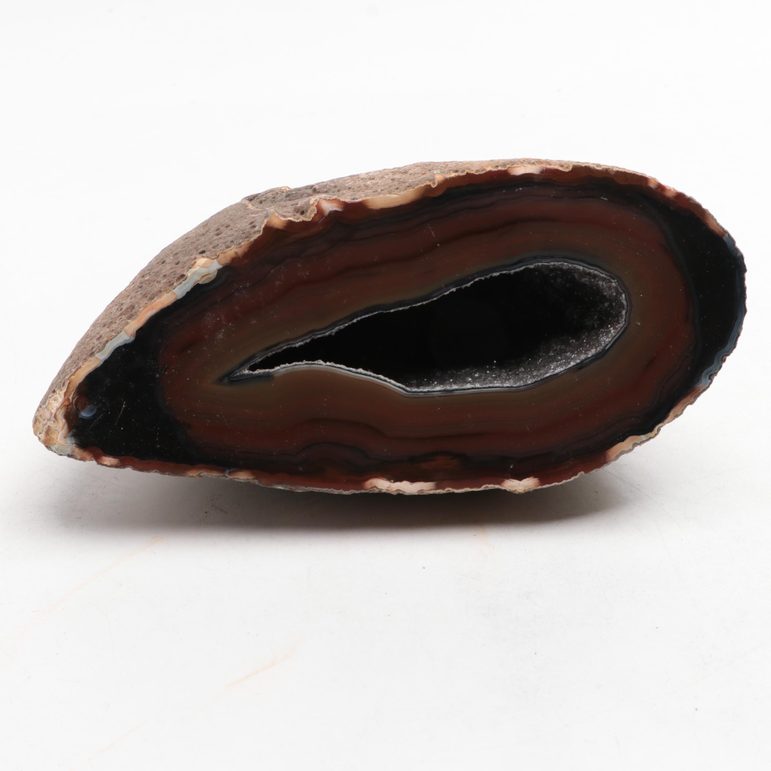Brazilian and Other Polished Banded Agate Geode Specimens | EBTH
