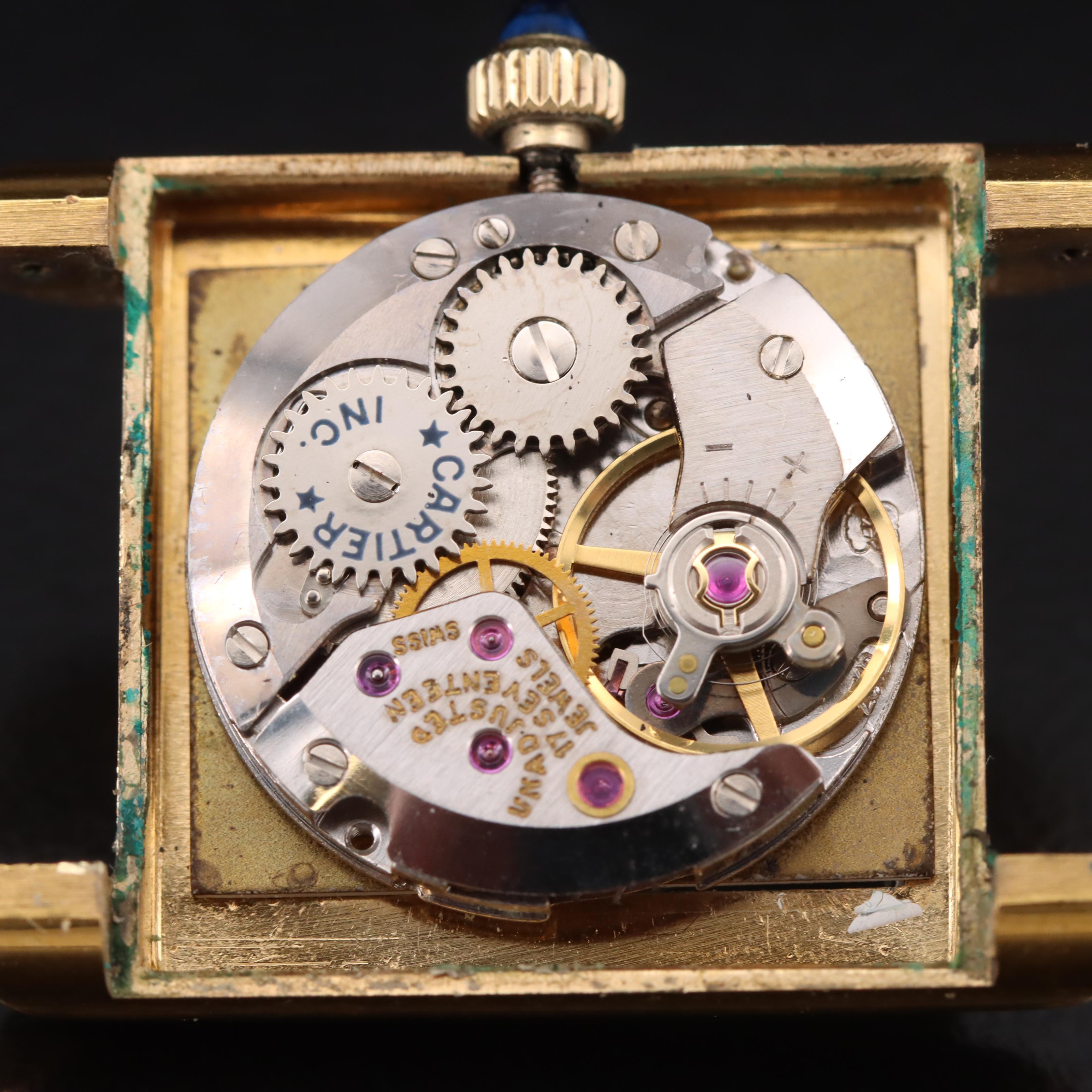 Cartier Tank 18K Gold Electroplated Wristwatch | EBTH