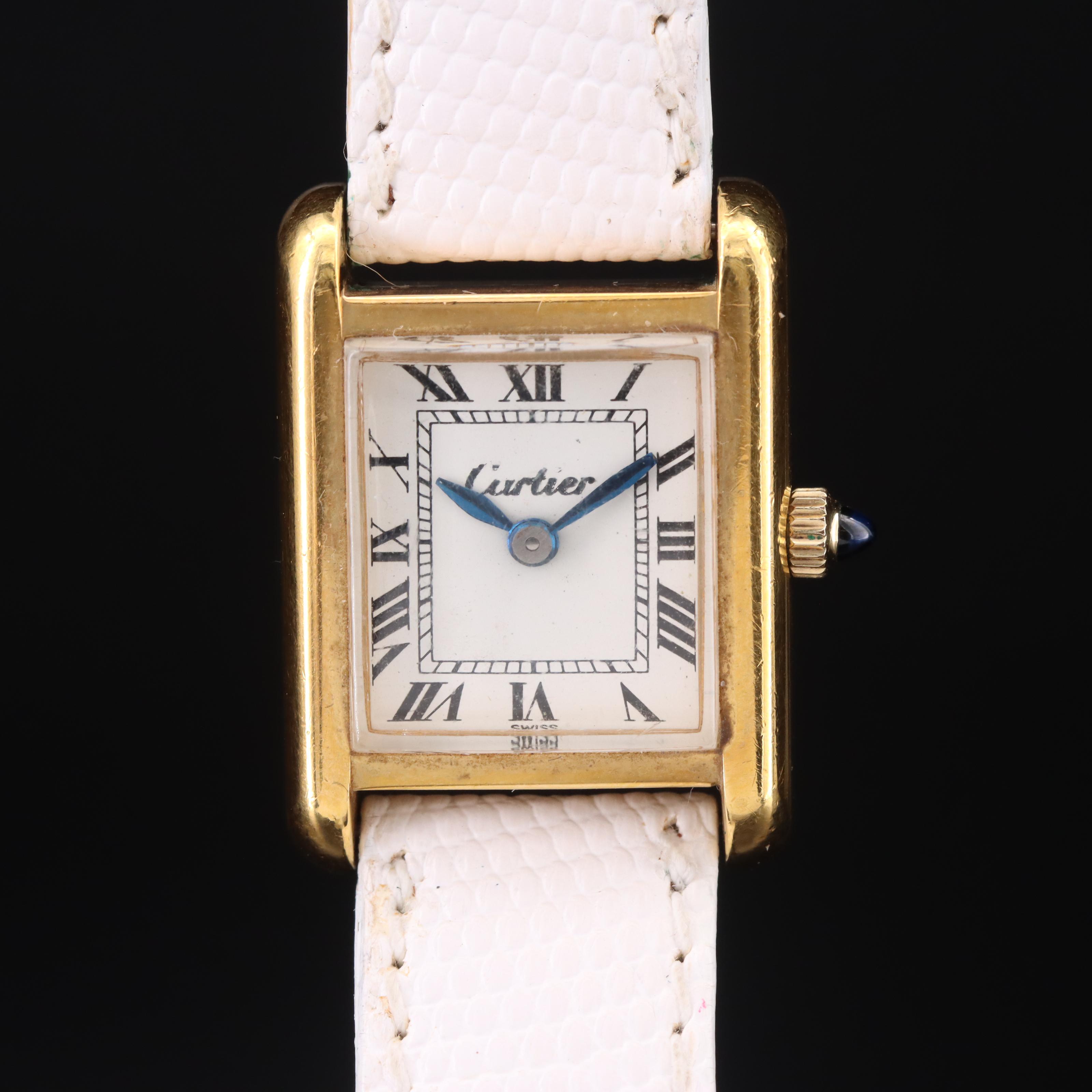Cartier Tank 18K Gold Electroplated Wristwatch | EBTH