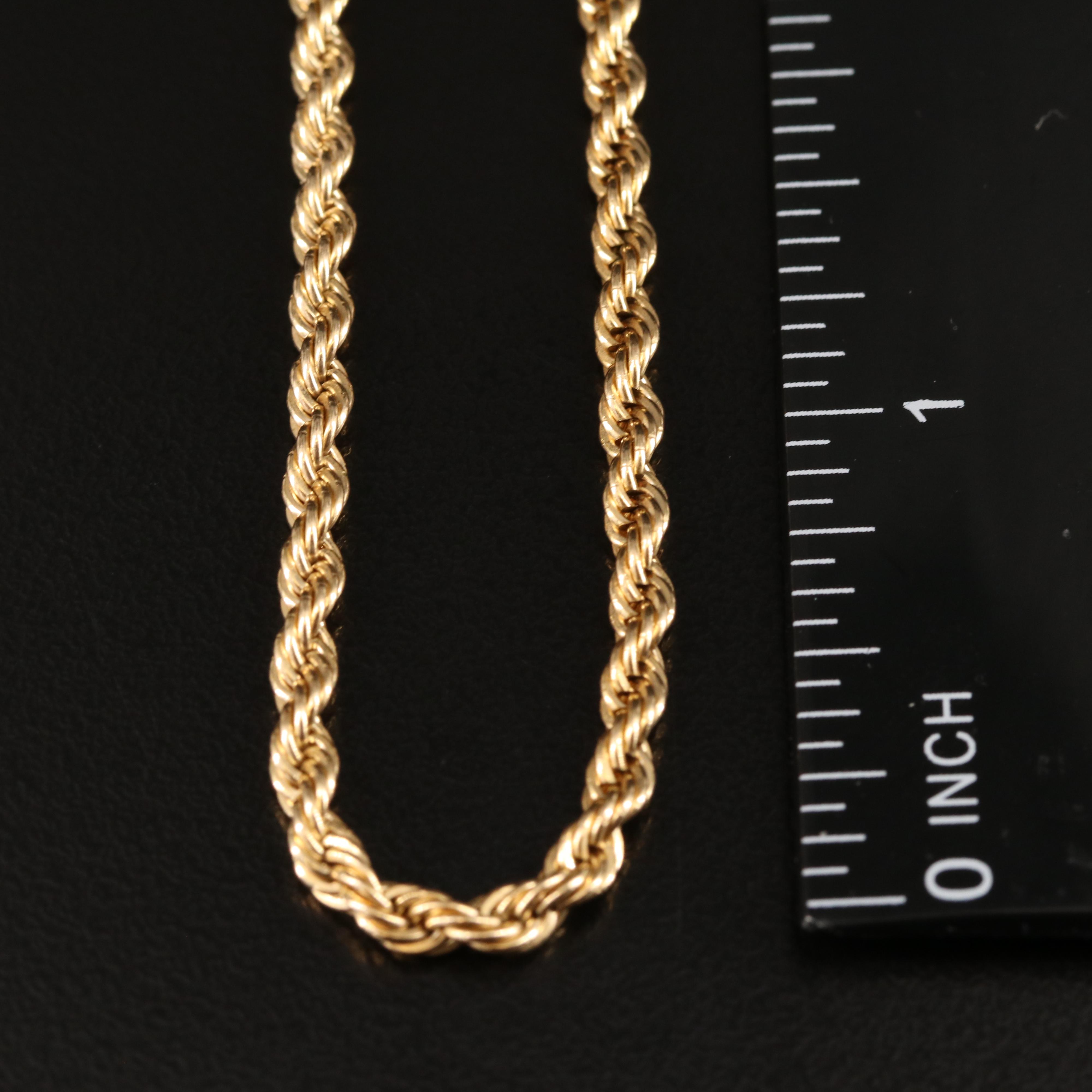 Gold-Filled Rope Chain Necklace | EBTH