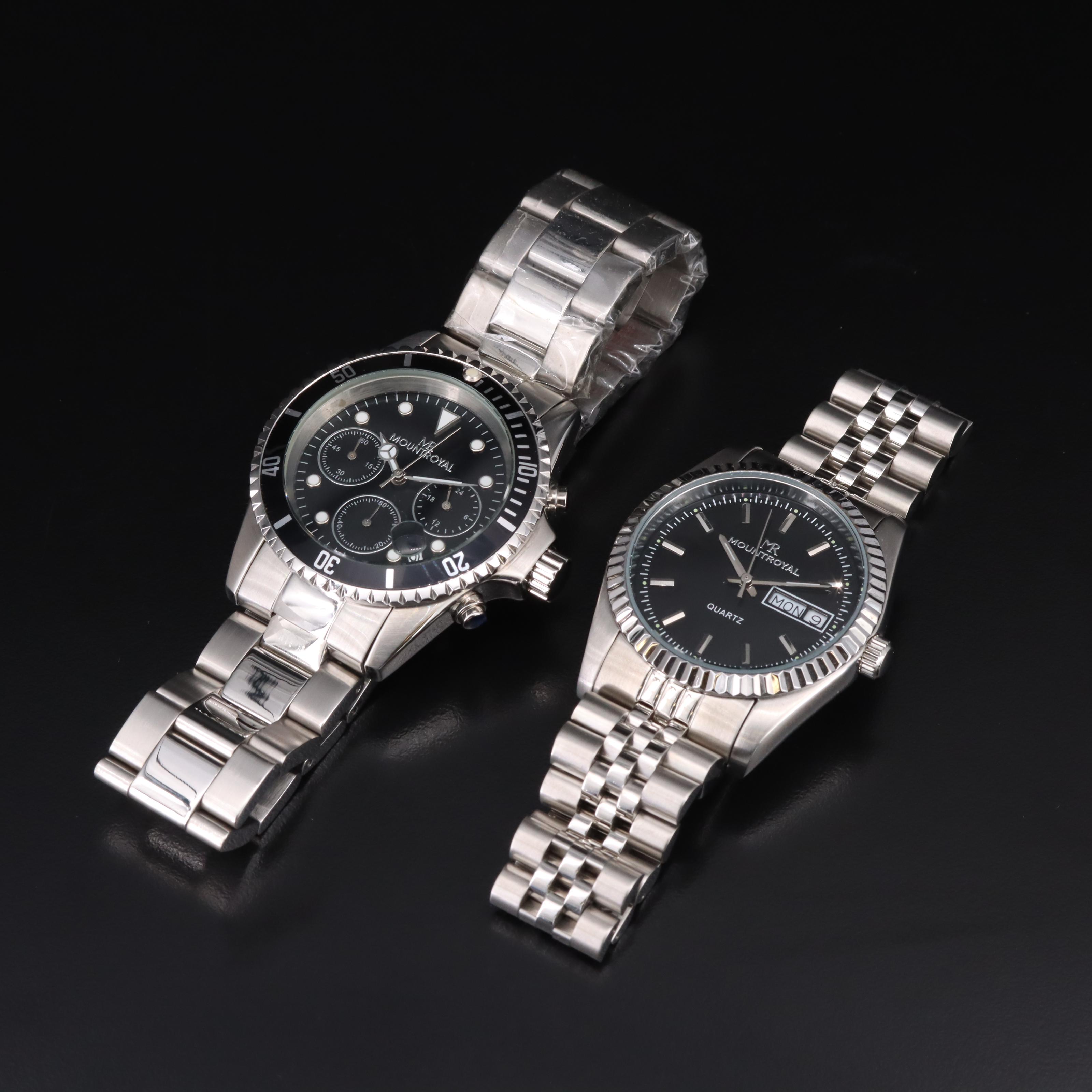 Mount Royal Stainless Steel Quartz Wristwatches | EBTH