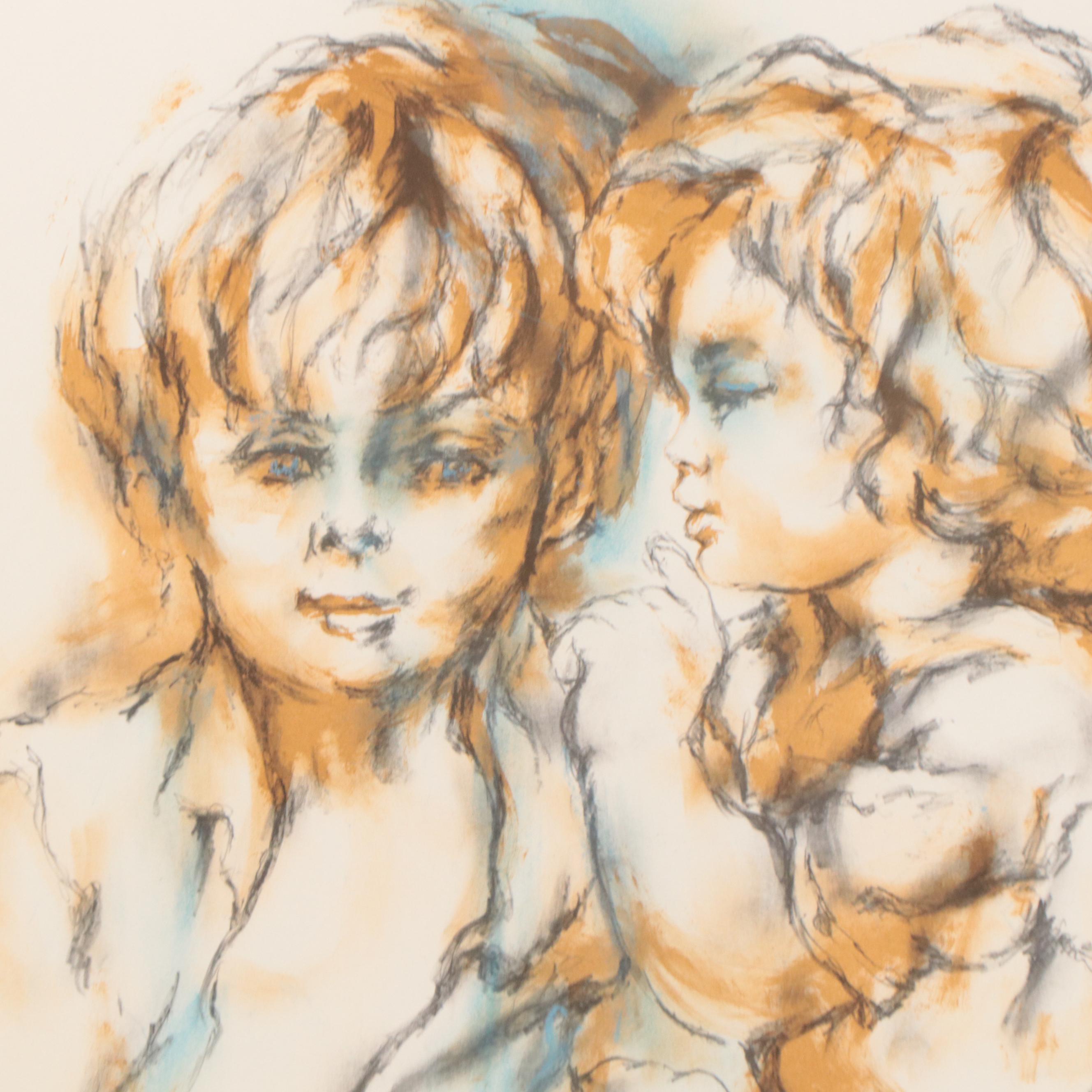 Hyacinthe Kuller Baron Lithograph "The Secret," Circa 1973 | EBTH