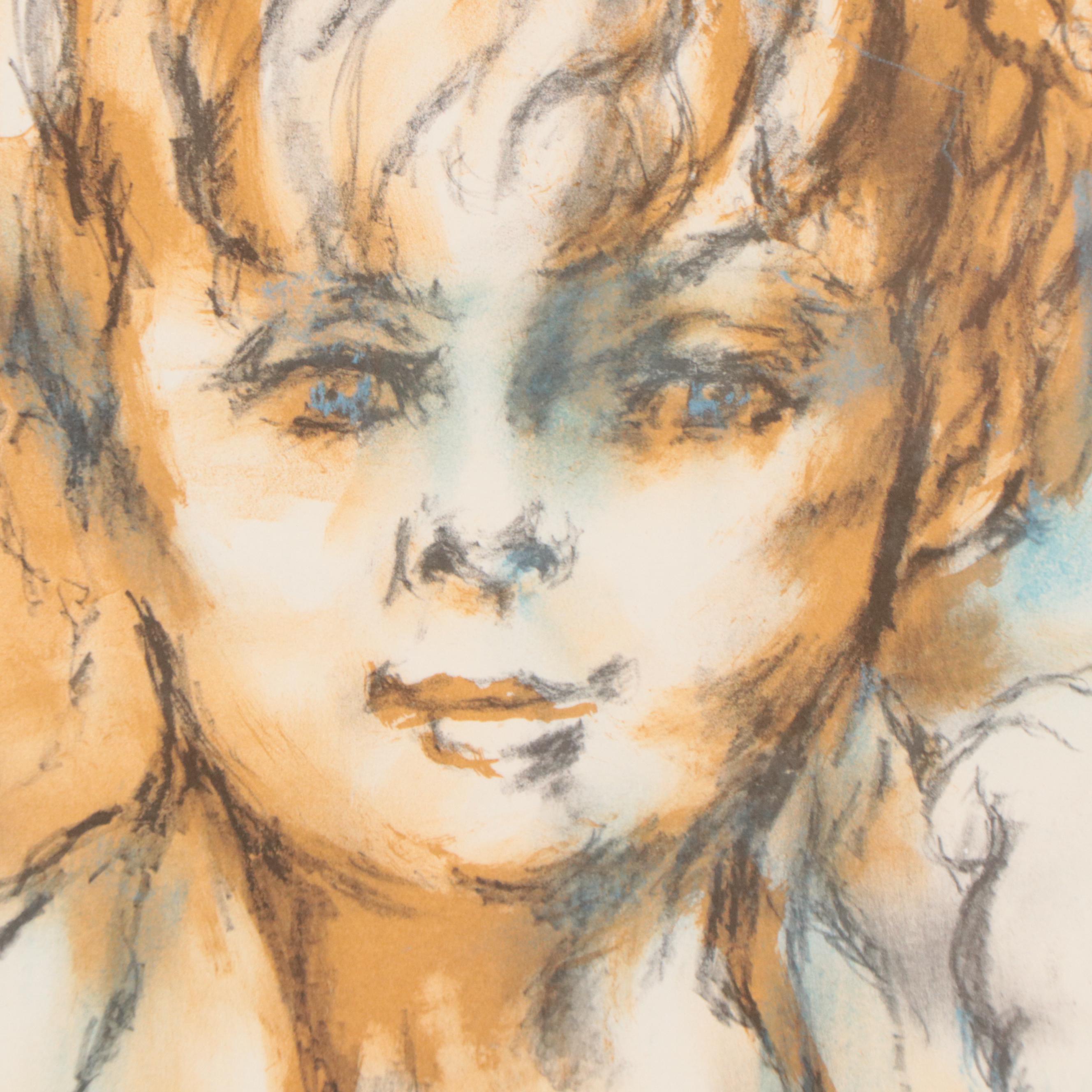 Hyacinthe Kuller Baron Lithograph "The Secret," Circa 1973 | EBTH