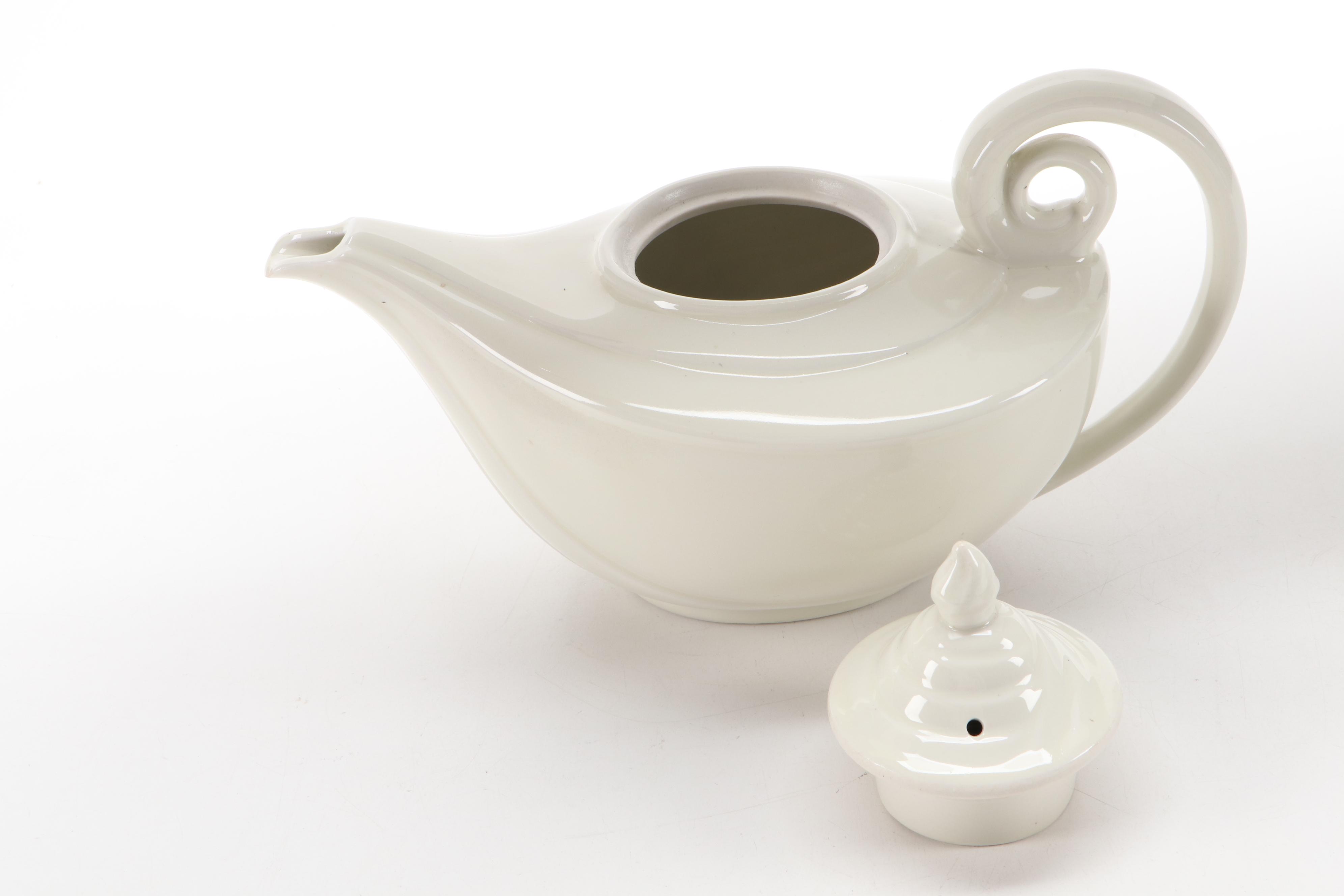 Hall Pottery and Other Glazed Ceramic Aladdin Teapots, Mid-20th Century ...