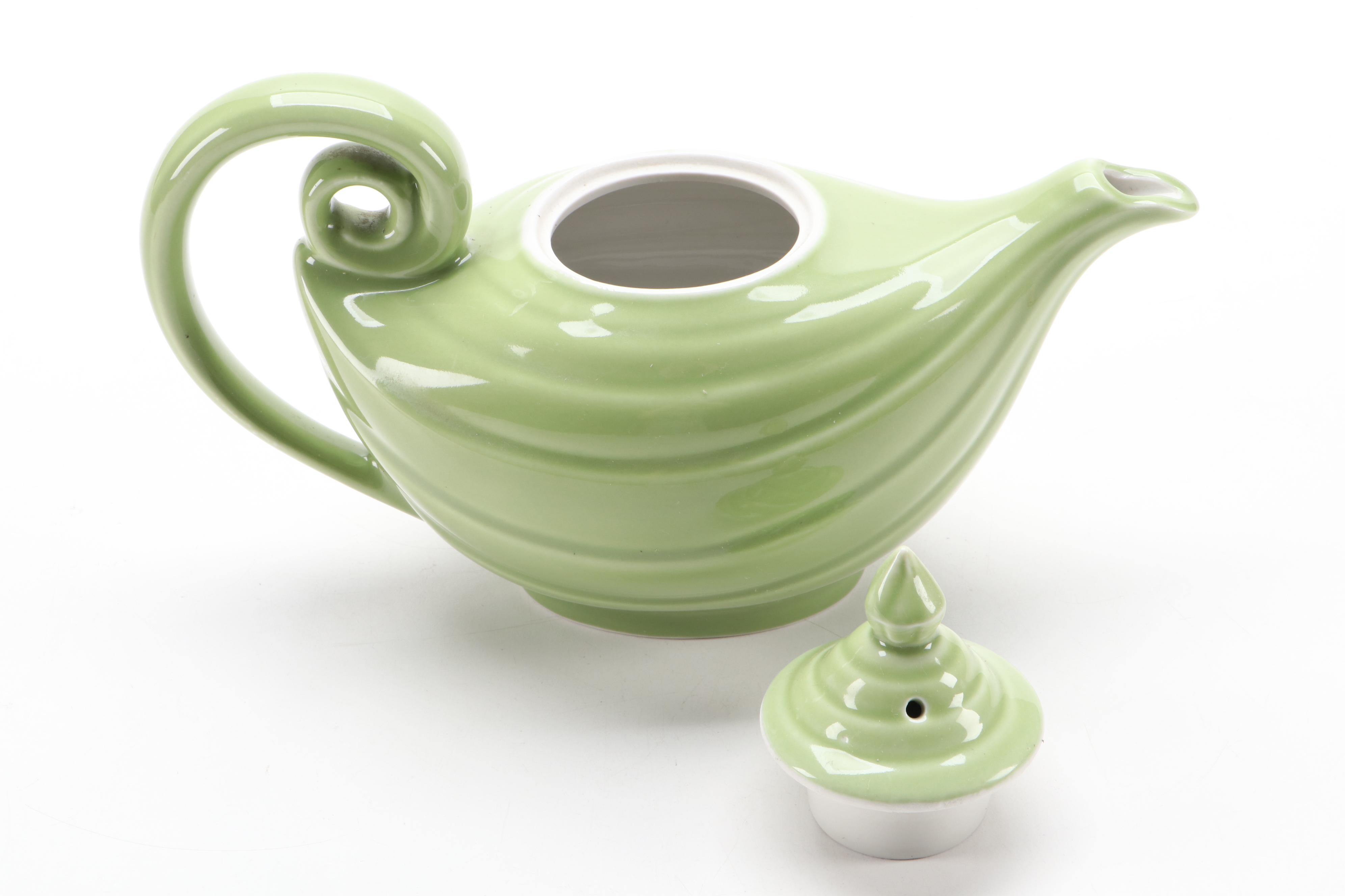 Hall Pottery and Other Glazed Ceramic Aladdin Teapots, Mid-20th Century ...