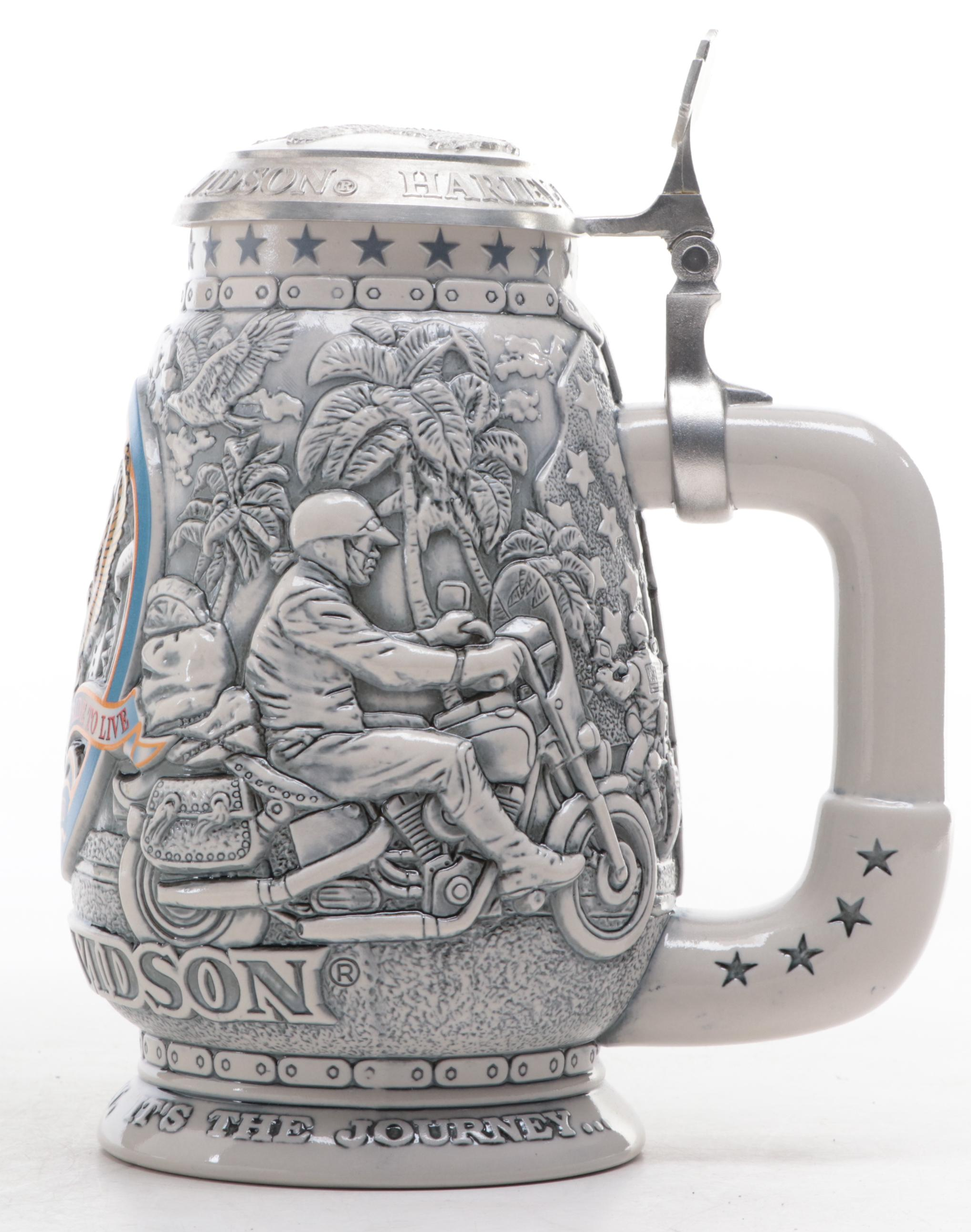 Harley-Davidson Motorcycles Stoneware Collector Stein | EBTH