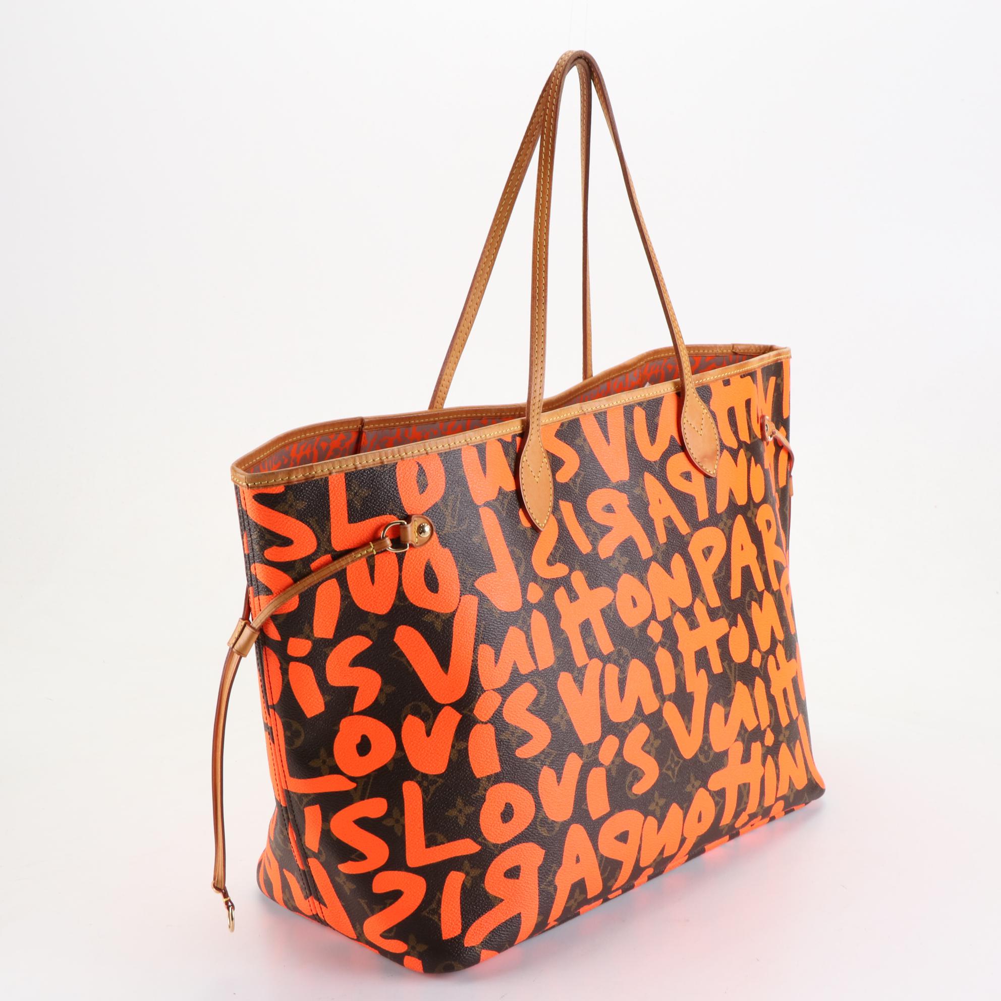 Louis Vuitton Neverfull GM in Limited Edition Graffiti Print Monogram ...