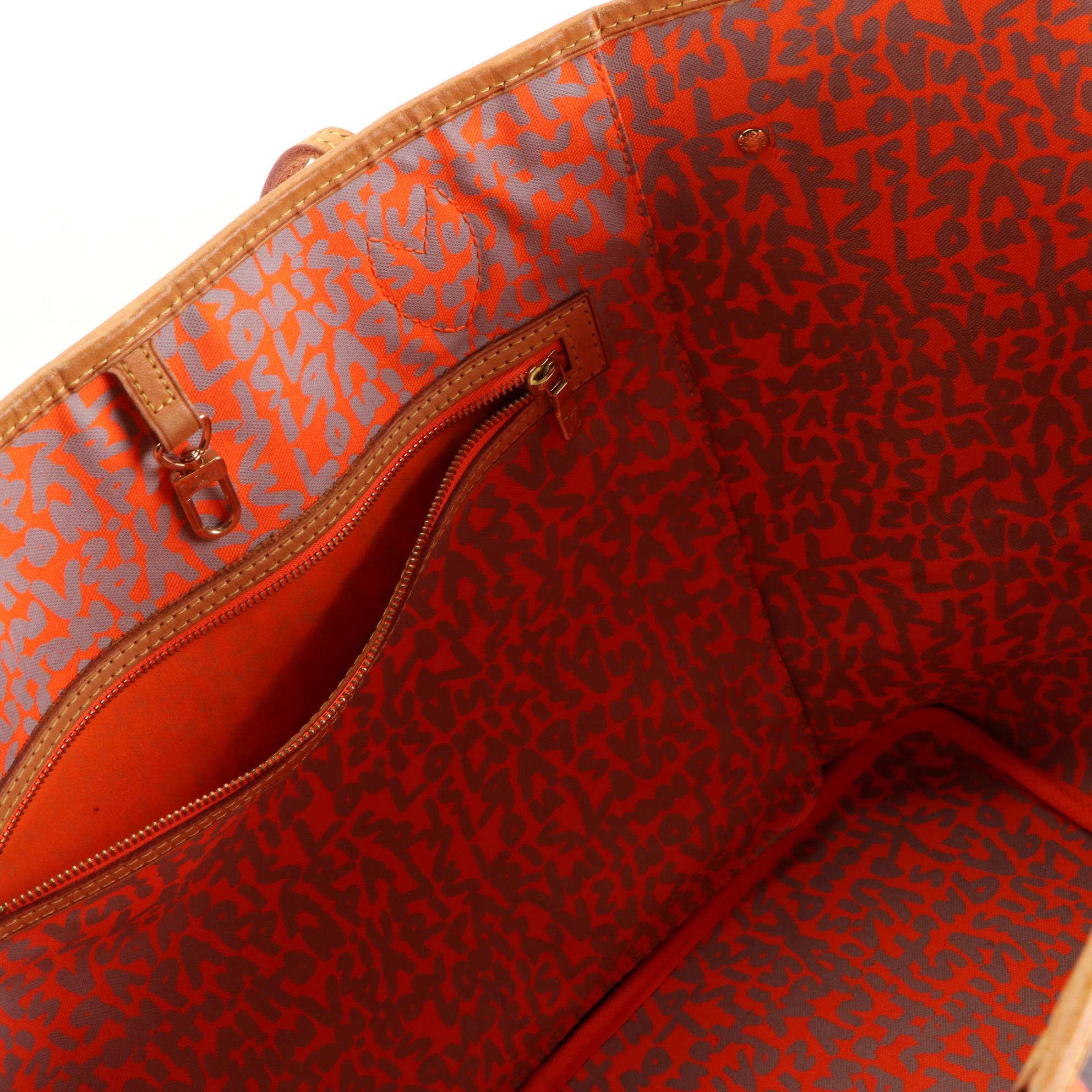 Louis Vuitton Neverfull GM in Limited Edition Graffiti Print Monogram ...