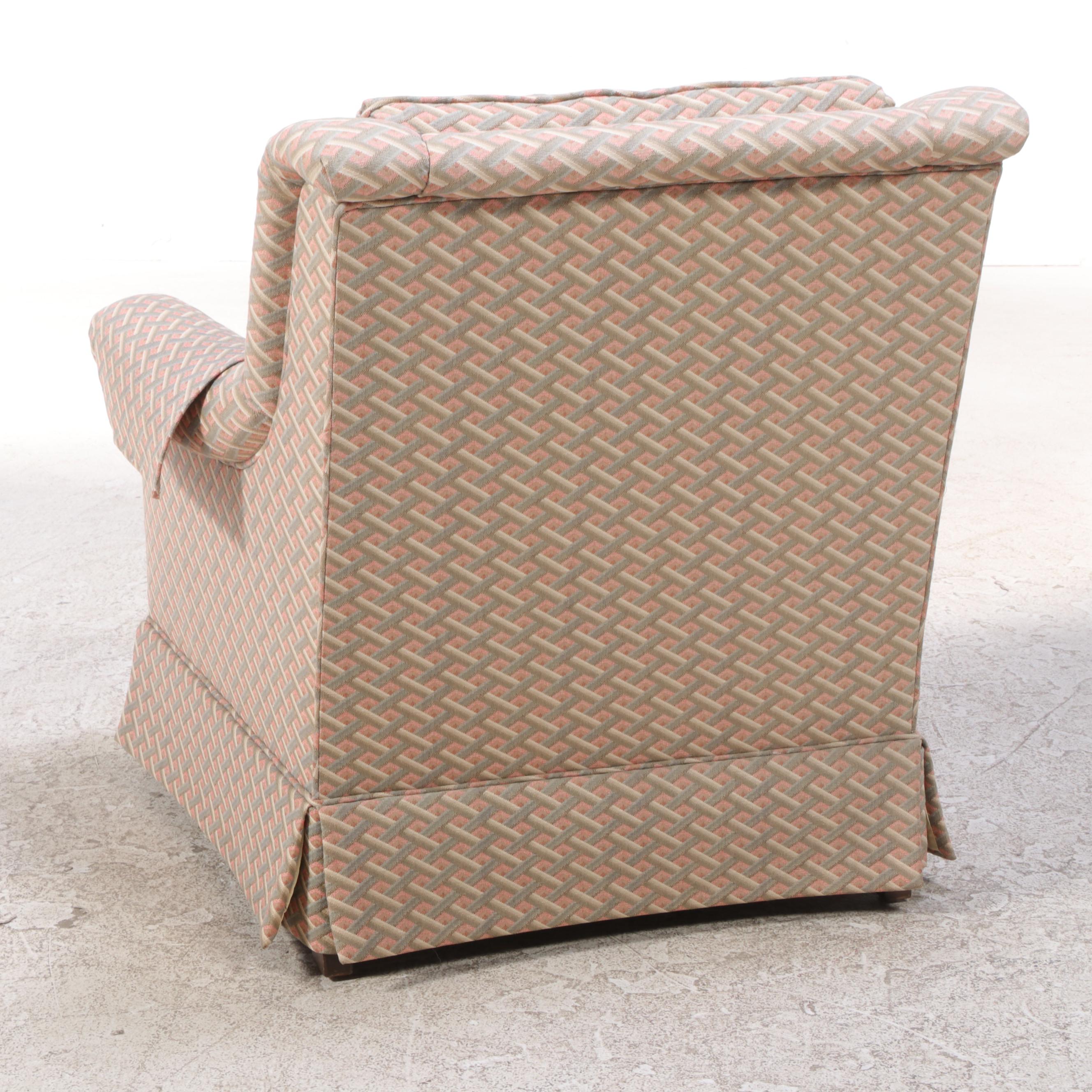 Baker Furniture Custom-Upholstered Easy Armchair | EBTH