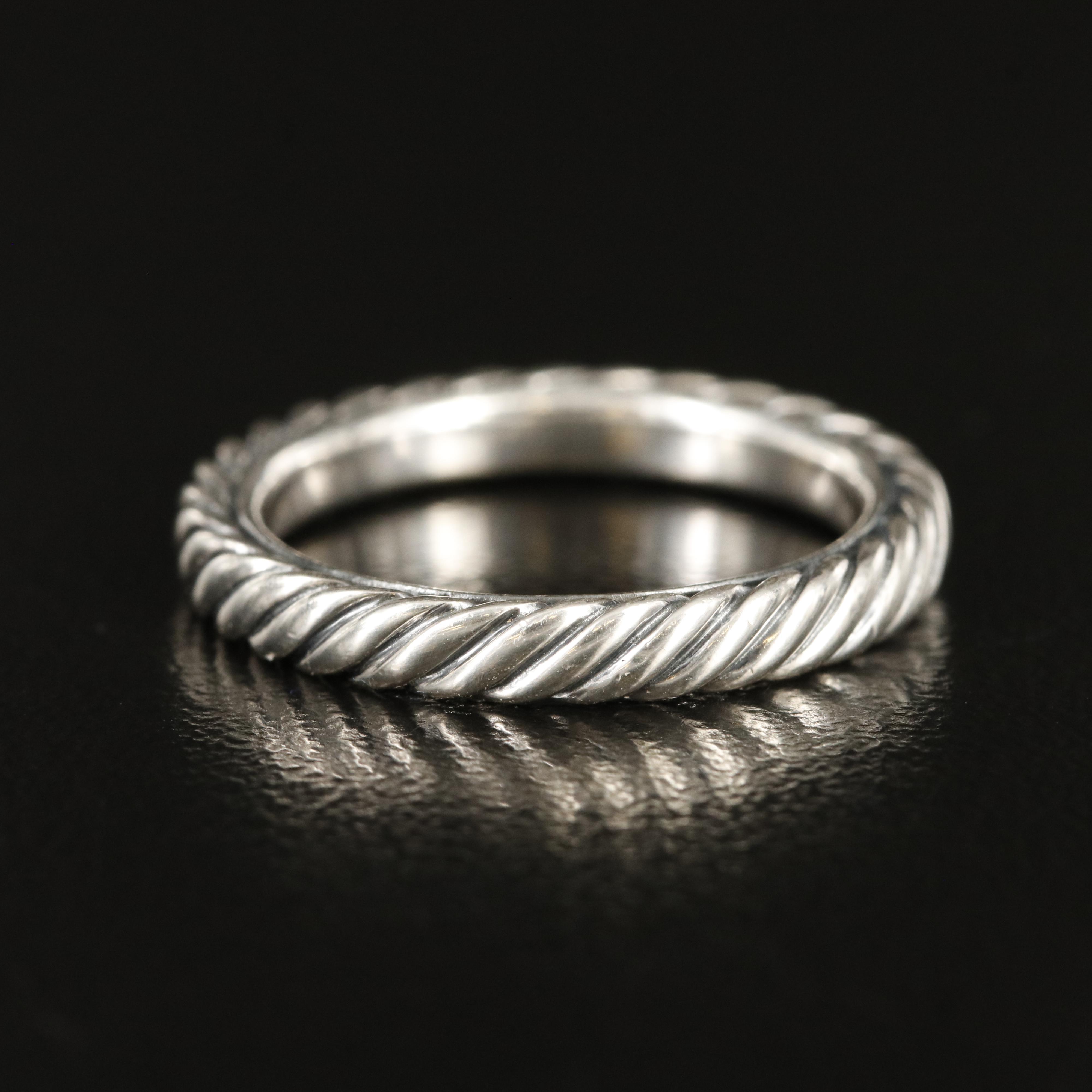 David Yurman Cable Collectibles Sterling Stack Ring | EBTH