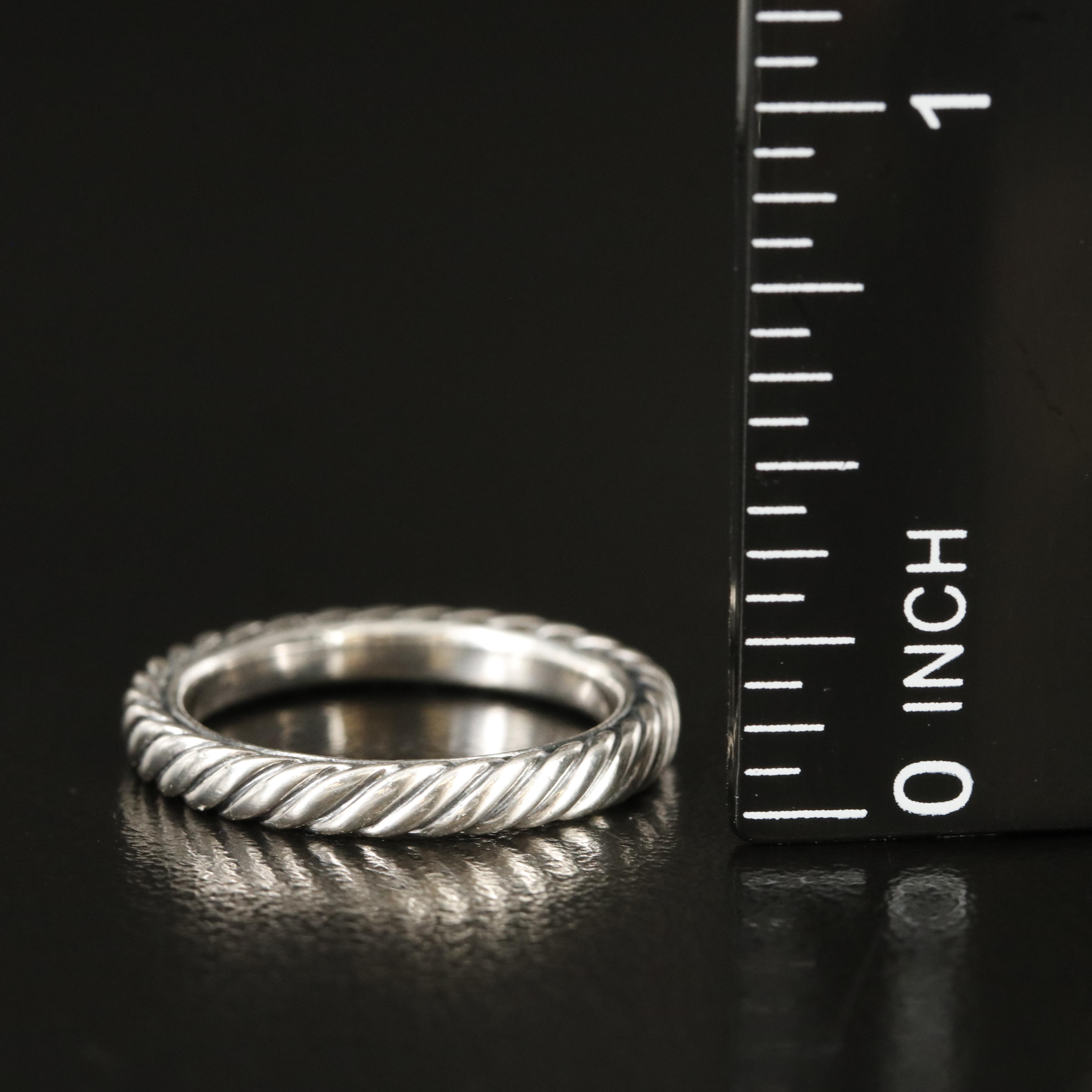 David Yurman Cable Collectibles Sterling Stack Ring | EBTH