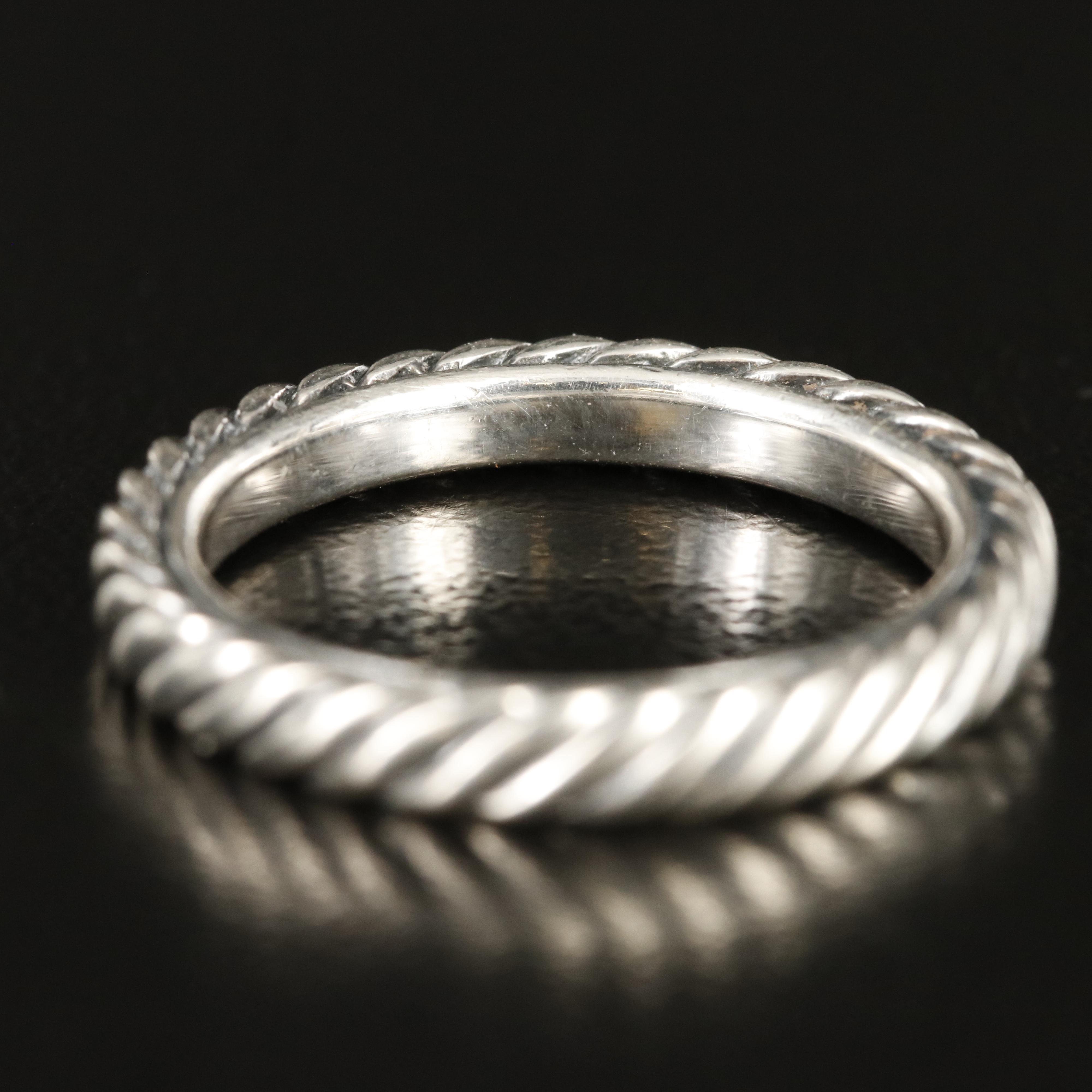 David Yurman Cable Collectibles Sterling Stack Ring | EBTH