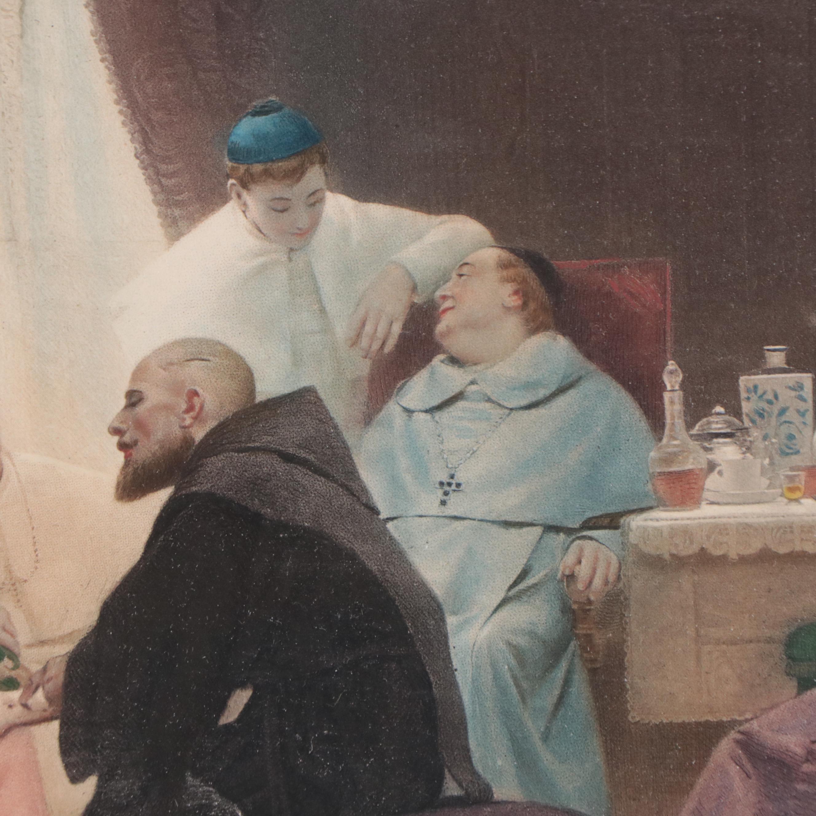 Jehan Georges Vibert Etching With Aquatint of Figures | EBTH