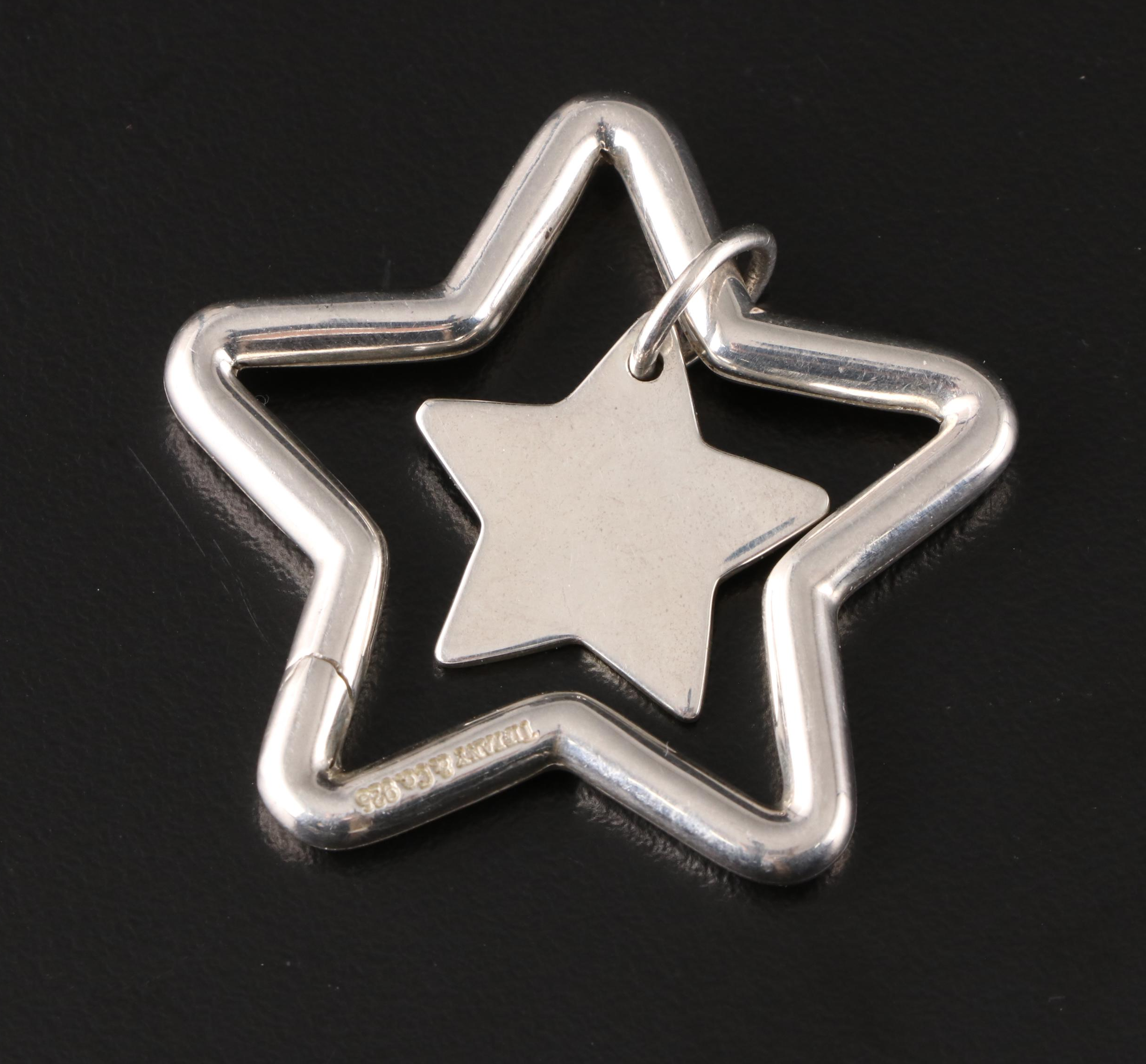 Tiffany & Co. Sterling Silver Star Key Ring | EBTH