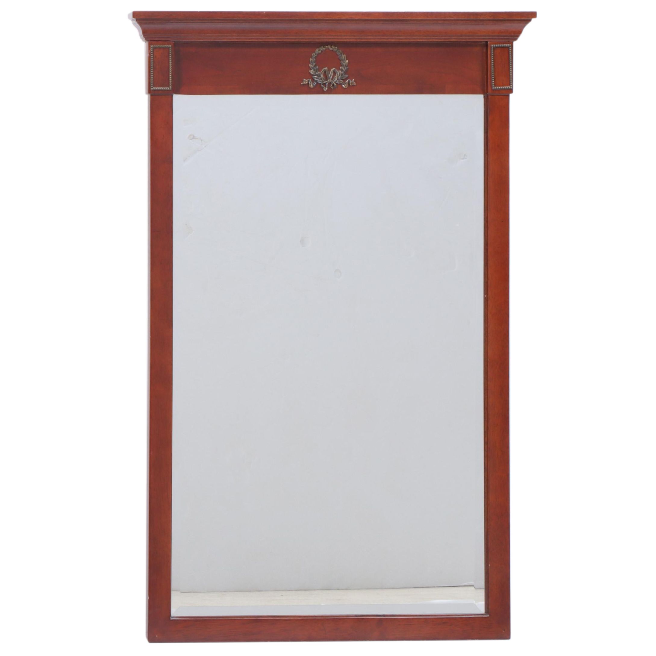 Bombay Company Empire Style Metal-Mounted Mahogany Finish Wall Mirror ...