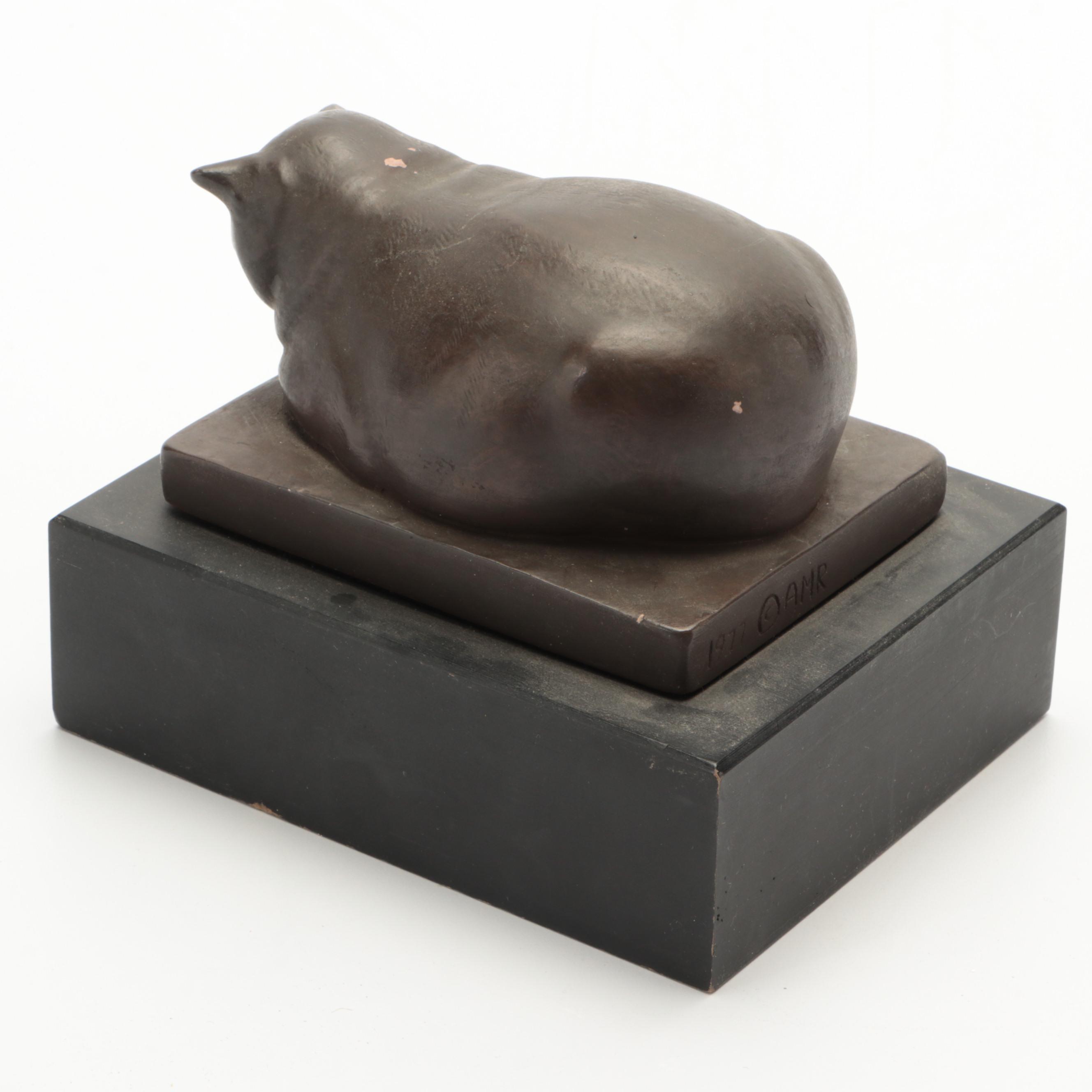 Art Institute of Chicago Terracotta Cat Sculpture and Flatware Cat ...