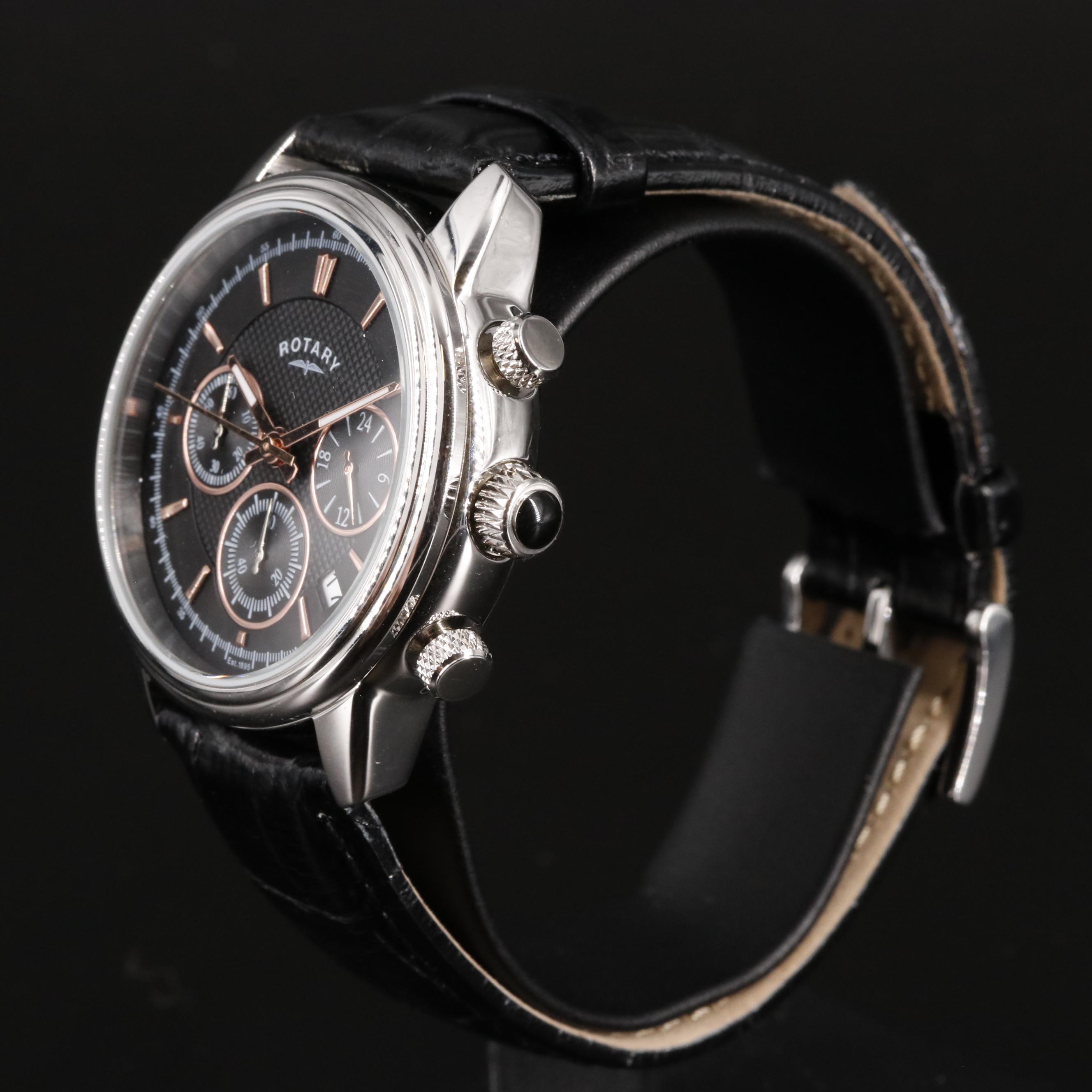 Rotary Monaco Stainless Steel Wristwatch | EBTH