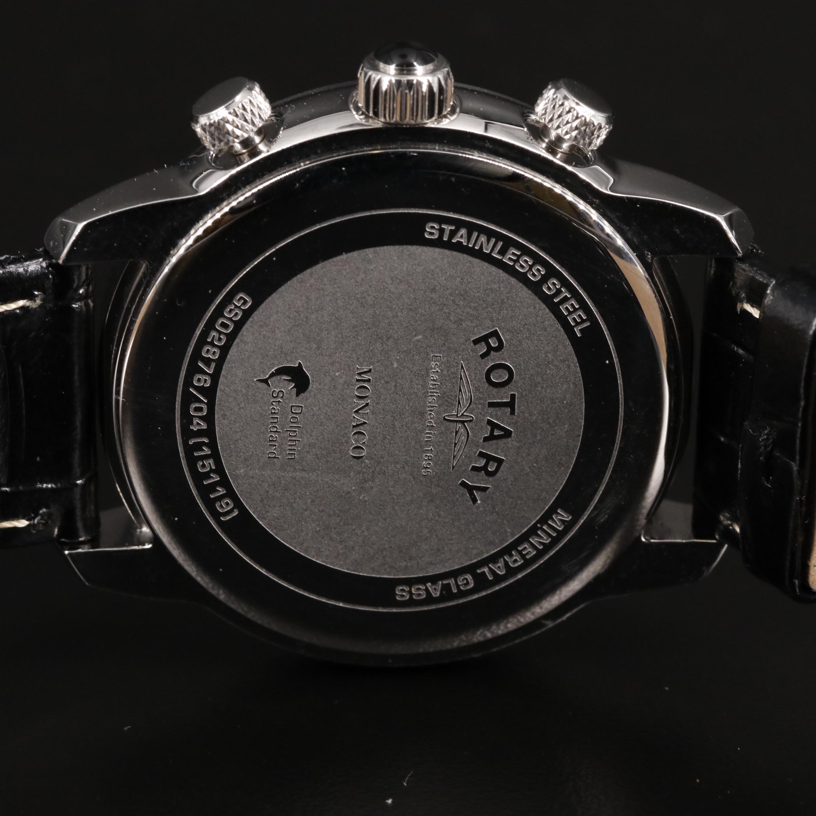 Rotary Monaco Stainless Steel Wristwatch | EBTH
