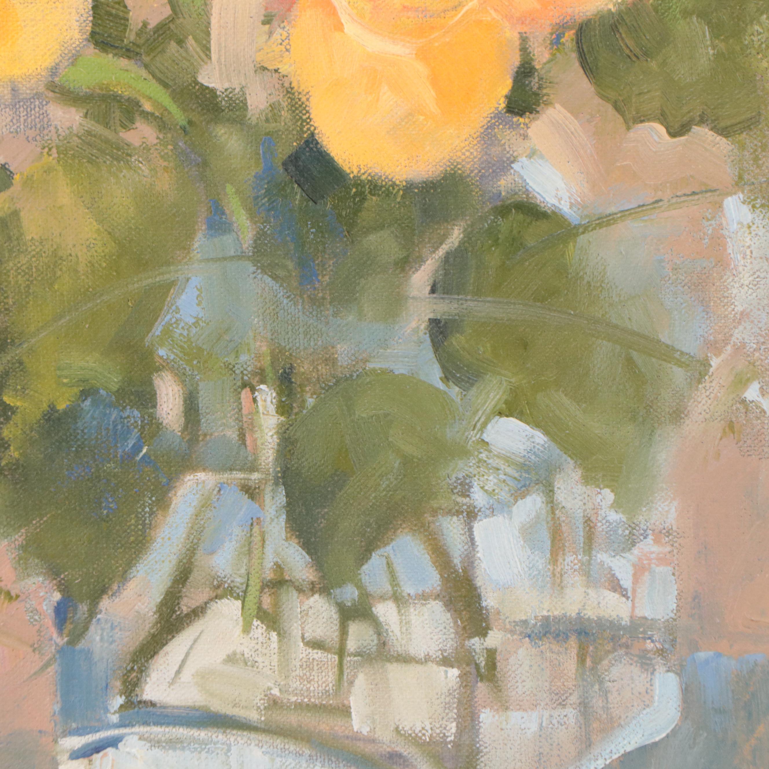 Jerry Points Floral Still Life Oil Painting | EBTH