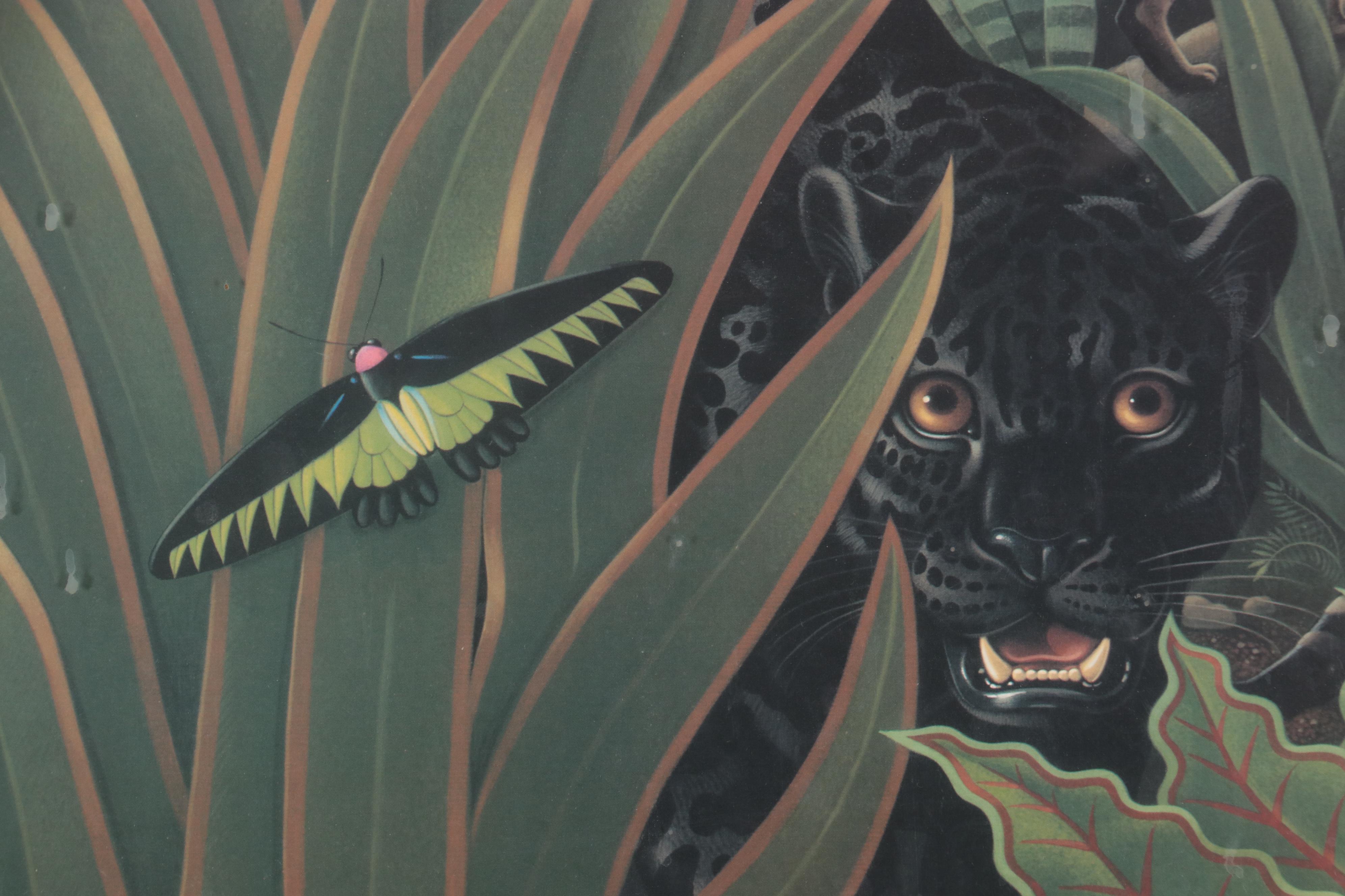 Cincinnati Zoo Offset Lithograph Poster After Robert Giusti "Feline ...