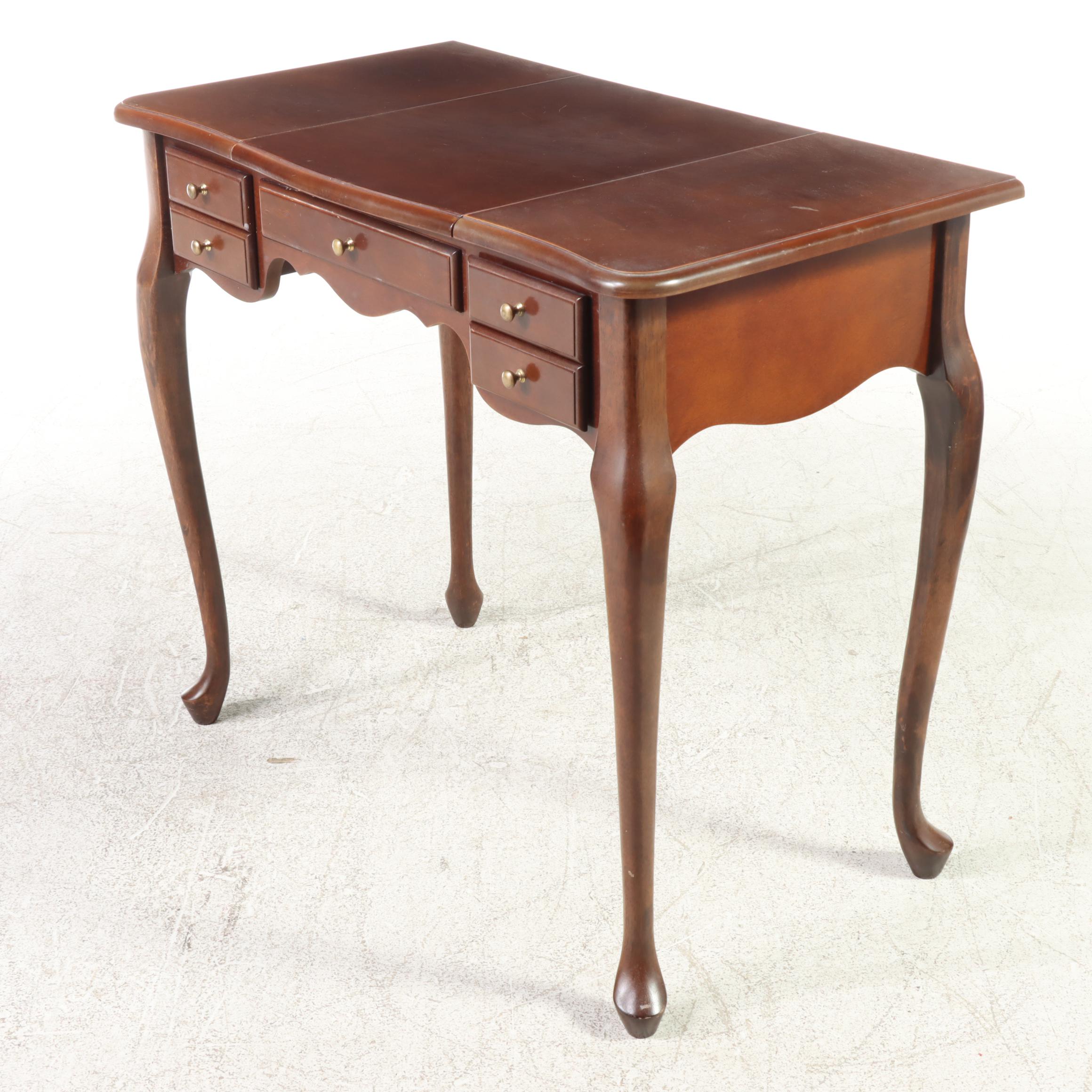 The Bombay Company Queen Anne Style Mahogany-Stained Enclosed Dressing ...