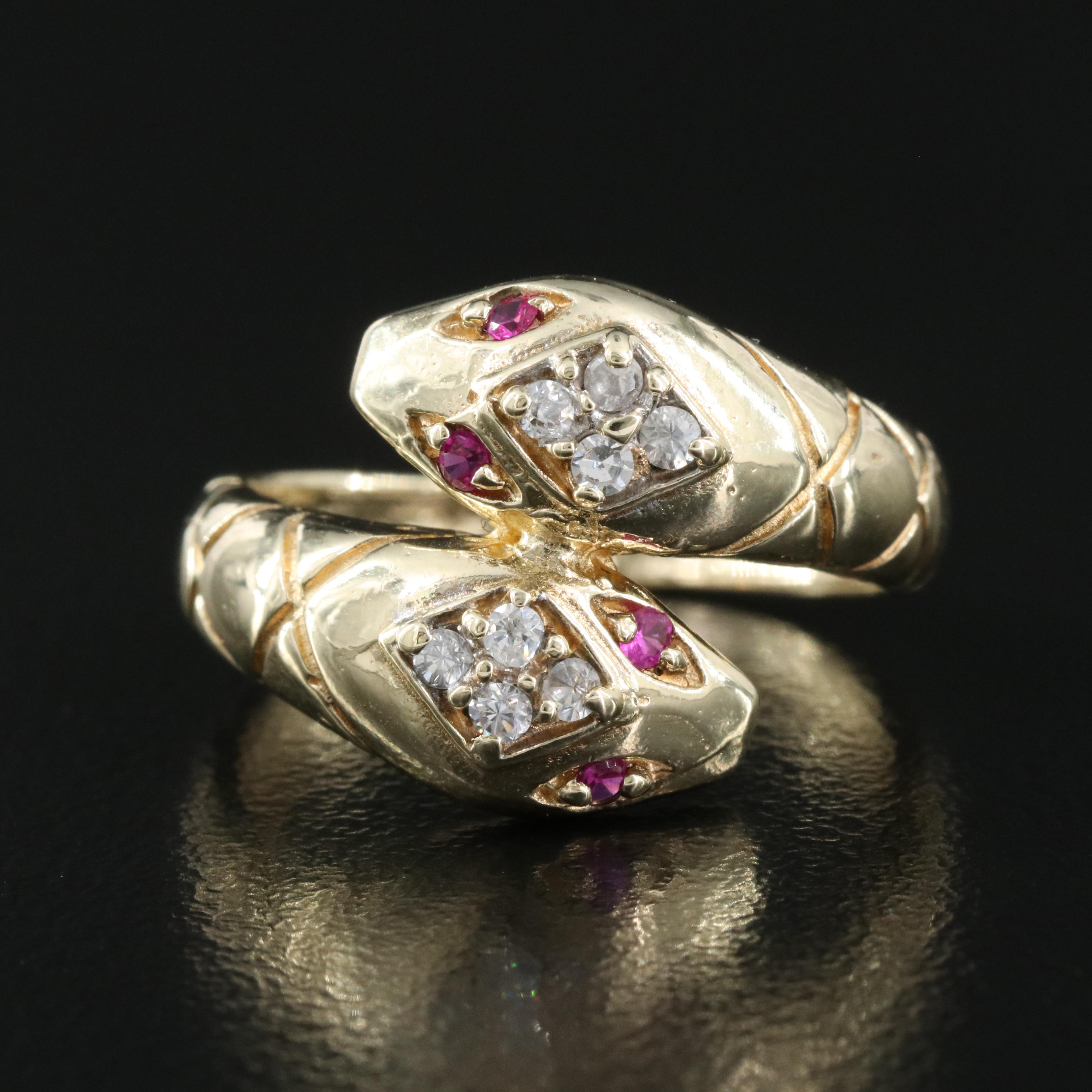 Art Deco 10K Gold Spinel Ring | EBTH