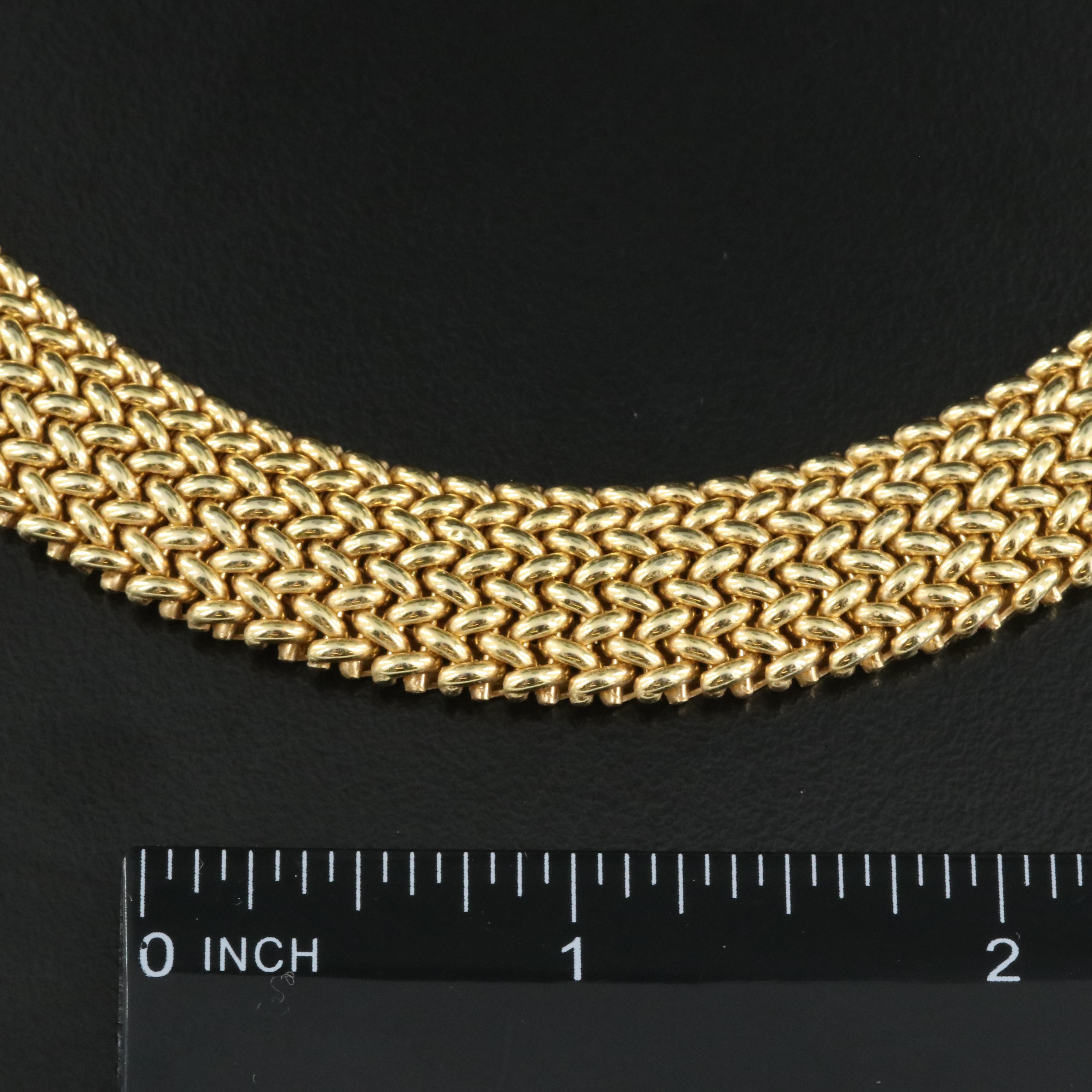 Italian 14K Mesh Necklace | EBTH