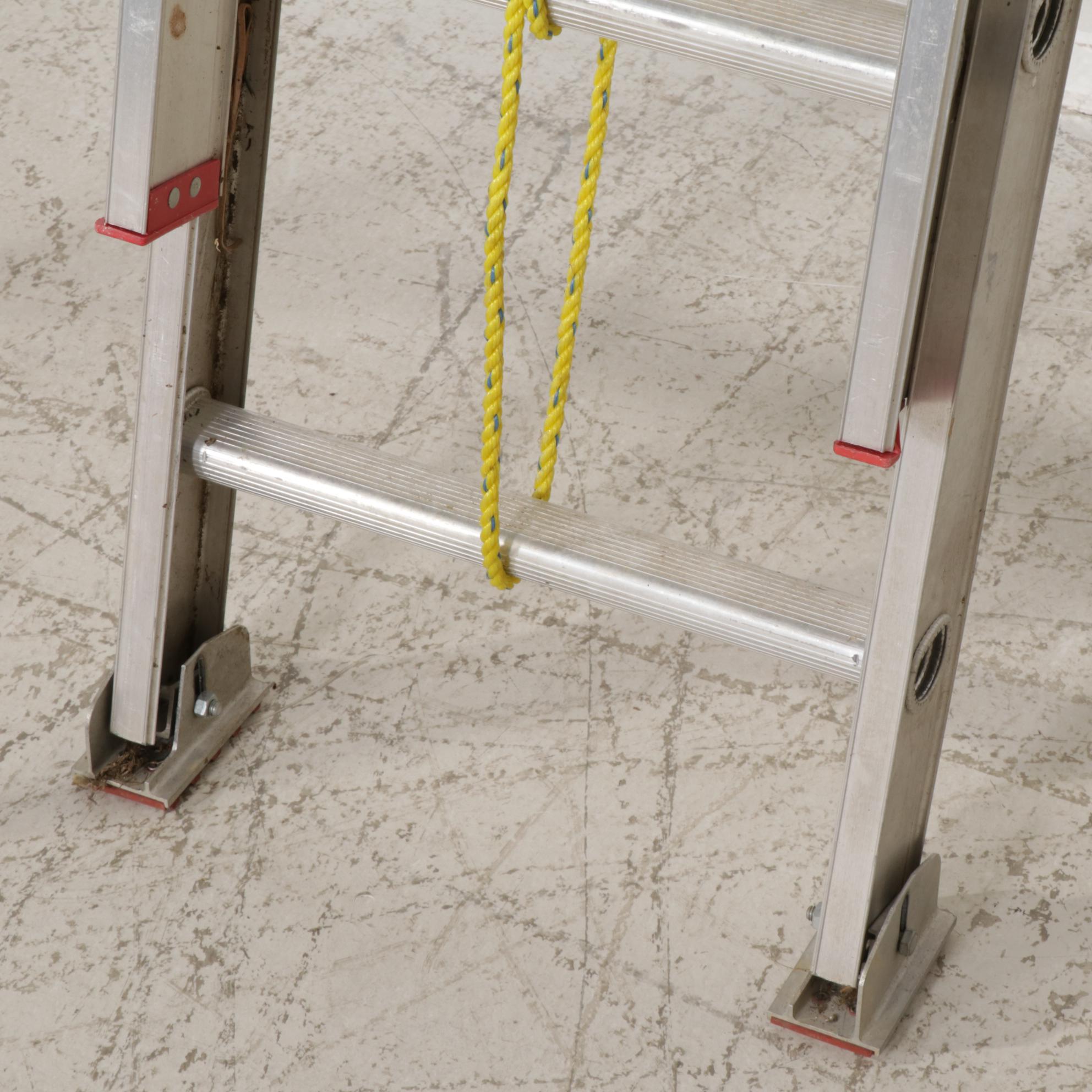 Husky Aluminum Stepladder With Davidson and Louisville Extension ...