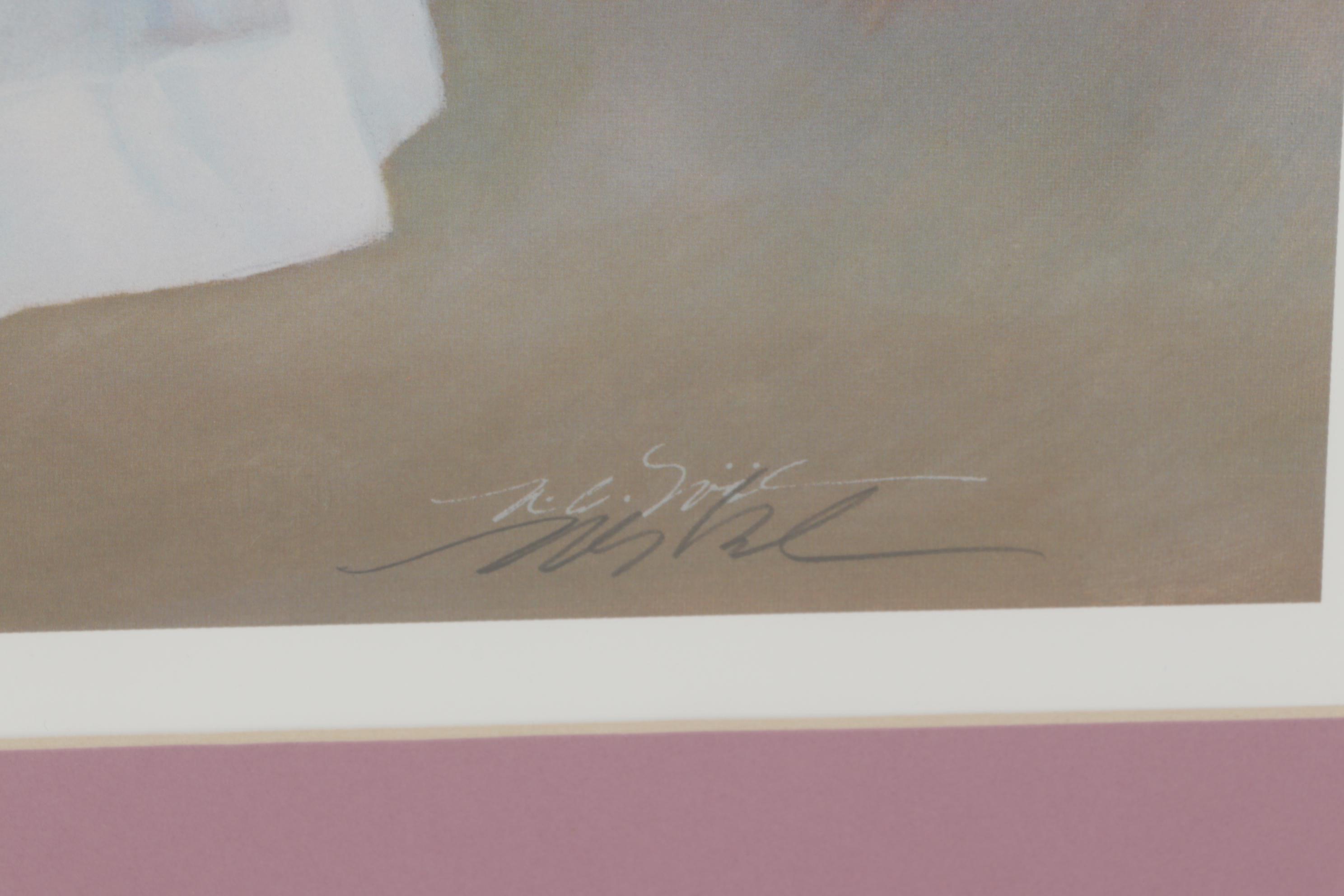 Nancy Noël Offset Lithograph "Flower Girl," Circa 2000 | EBTH