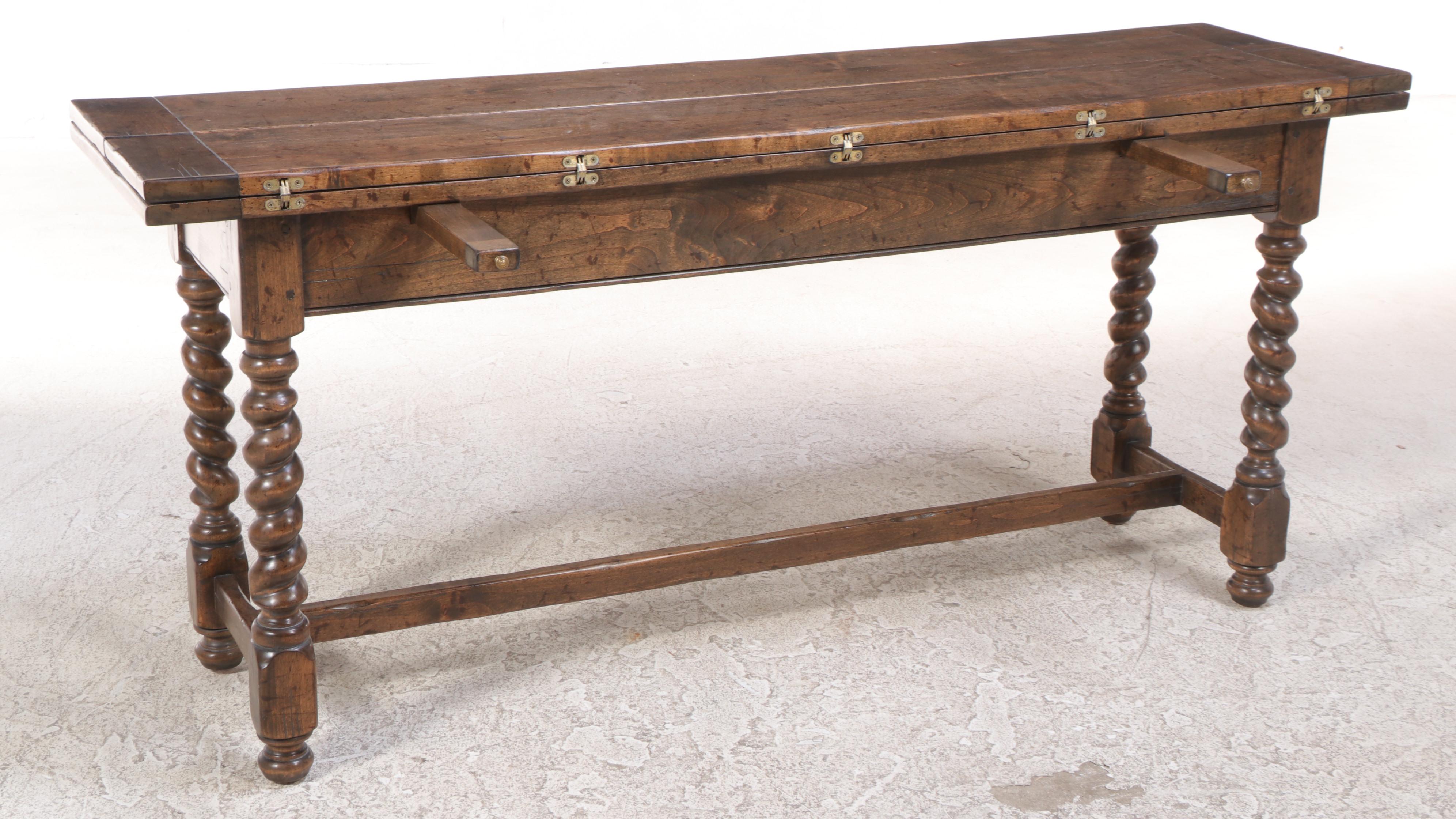 The Sterling Collection Inc. Jacobean Style Hardwood Console/Dining ...