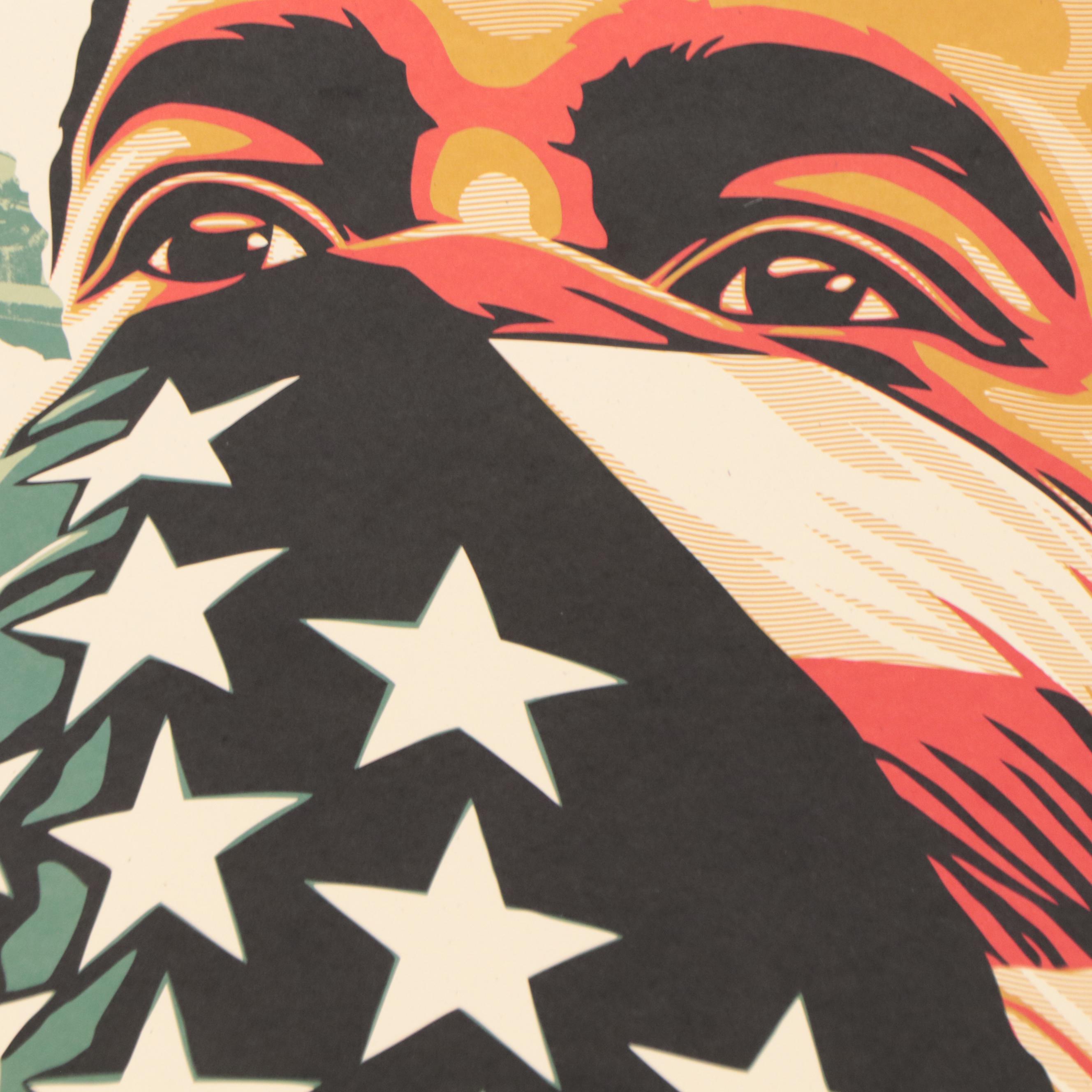 Shepard Fairey "American Rage" Offset Poster 2023 | EBTH
