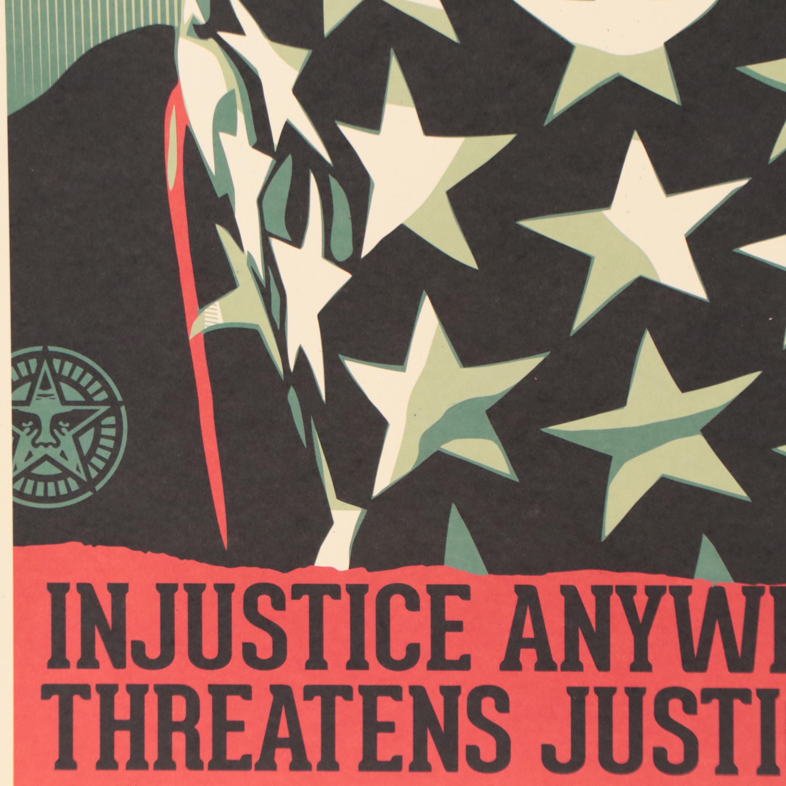 Shepard Fairey "American Rage" Offset Poster 2023 | EBTH