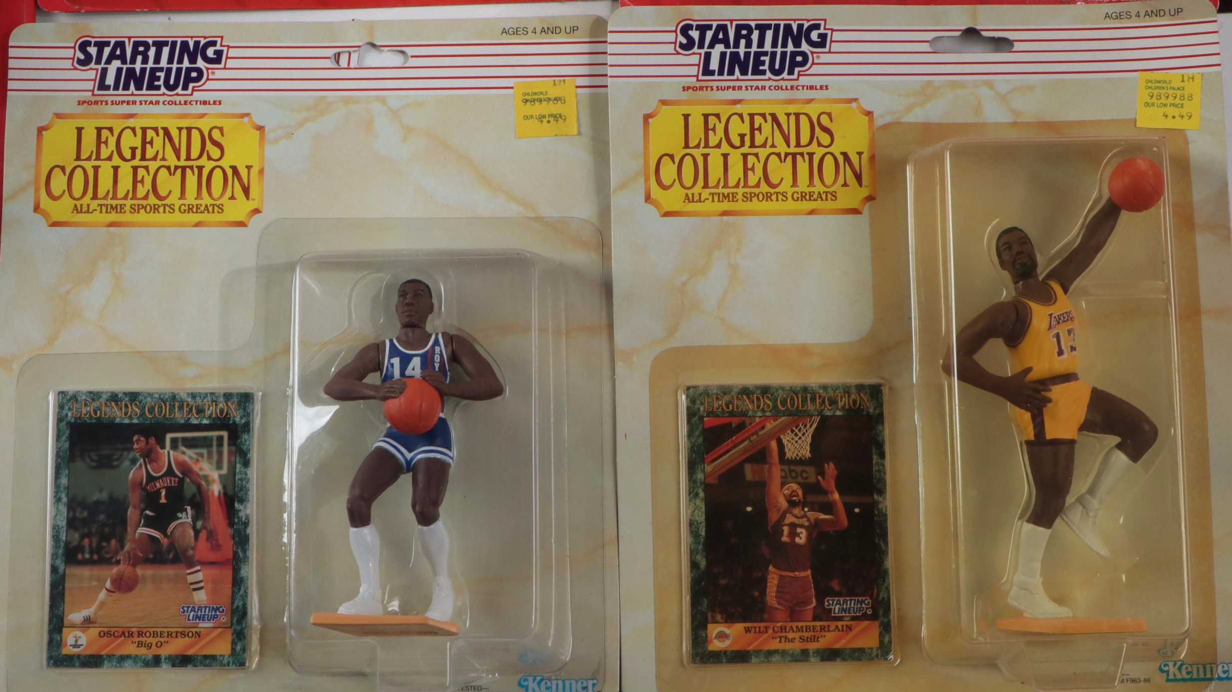 Kenner Starting Lineup Legends Shaq, Bird, Erving, More NBA Basketball ...