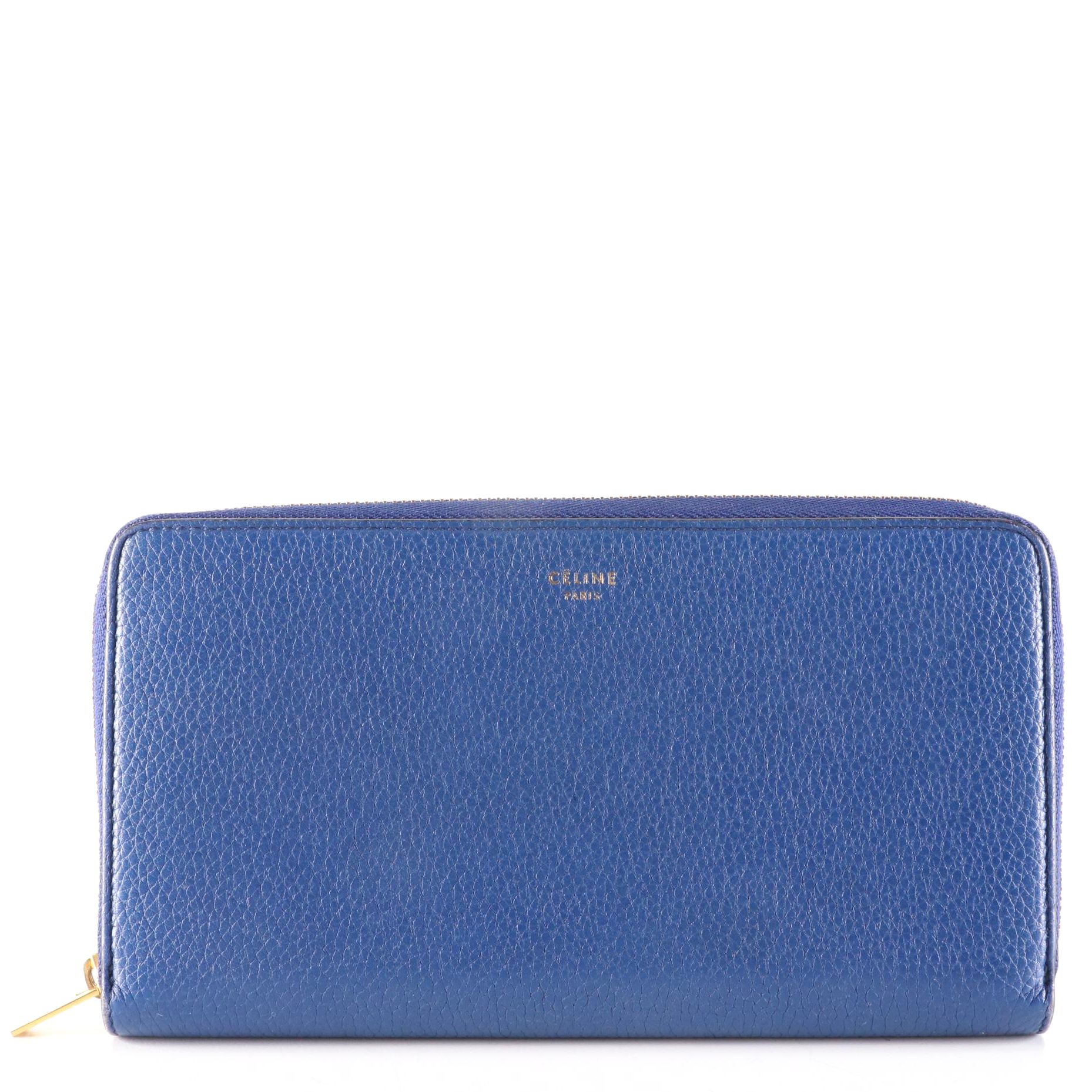 Celine Leather Zip Around Wallet | EBTH
