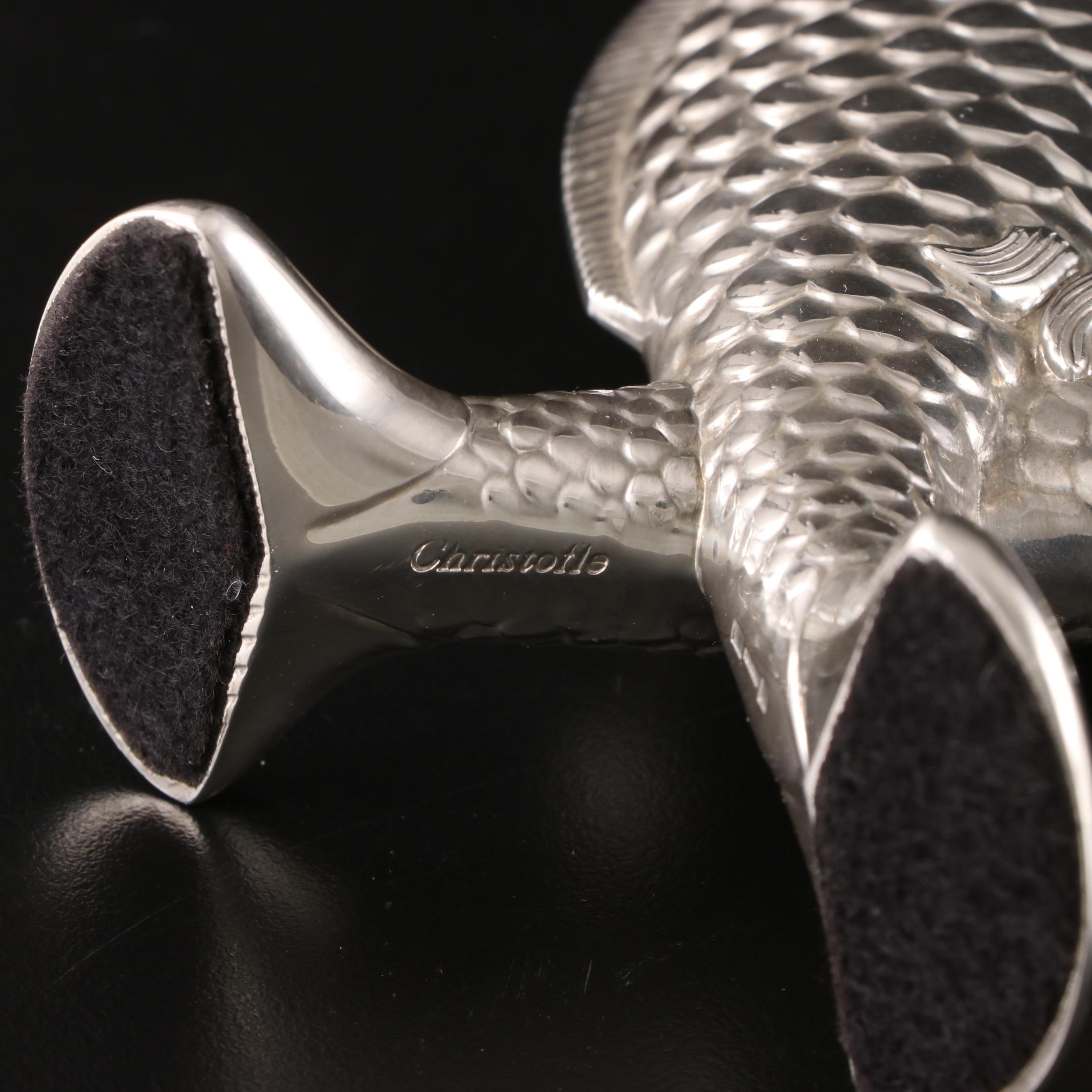 Christofle Silver Plate "Deux Poissons" Bud Vase | EBTH