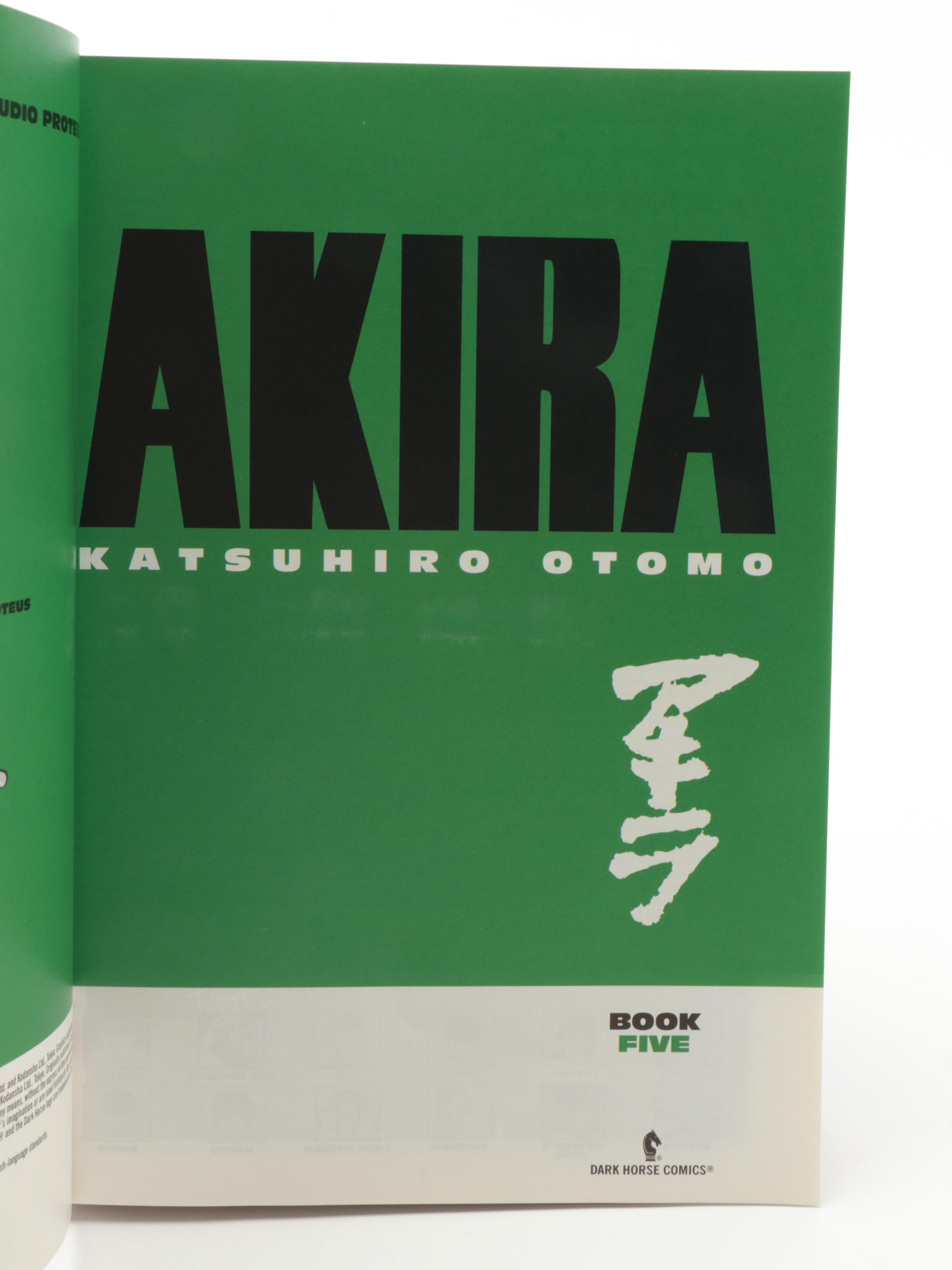 First Edition "Akira" Books 1-3 and Book 5 by Katsuhiro Otomo | EBTH