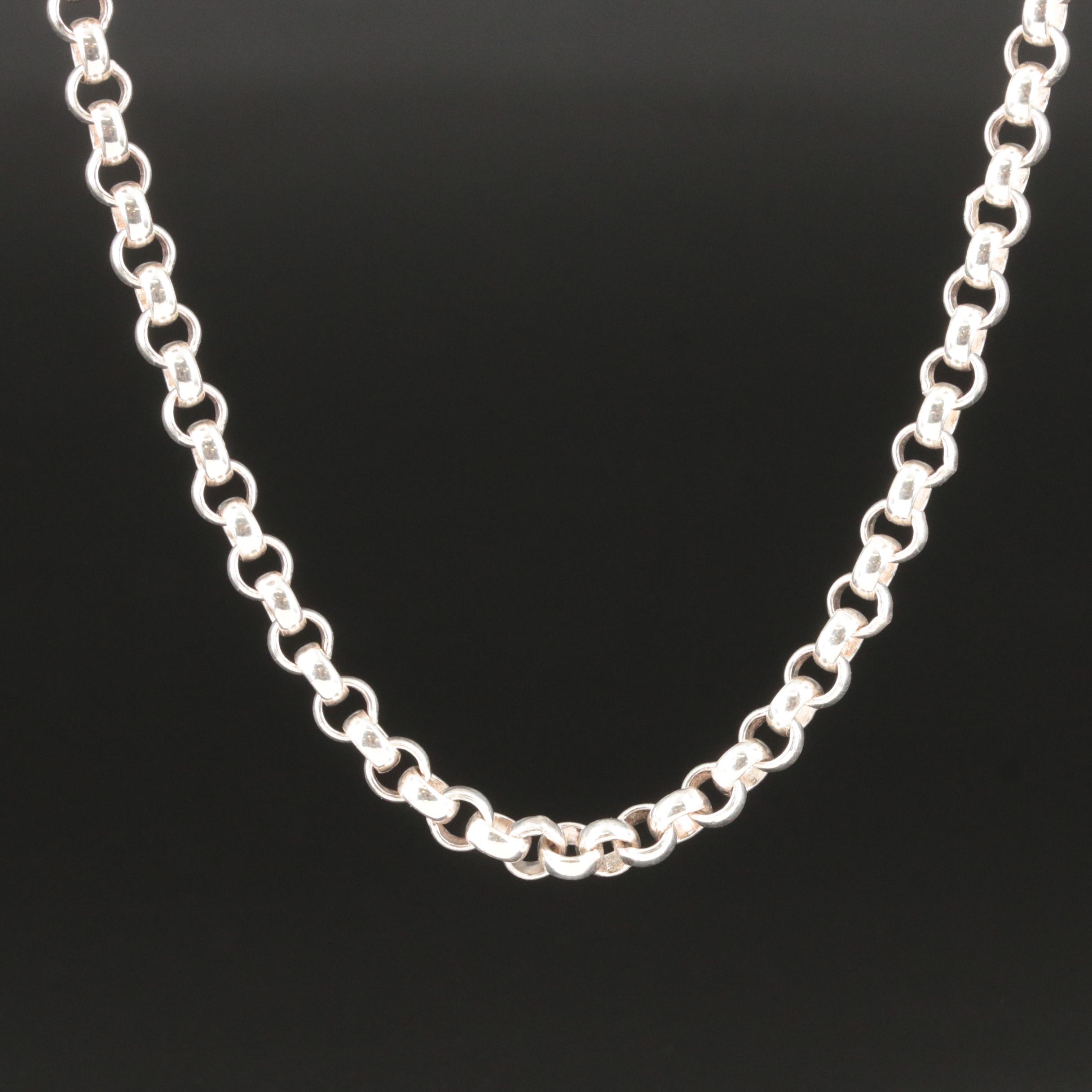 Sterling Rolo Chain Necklace | EBTH