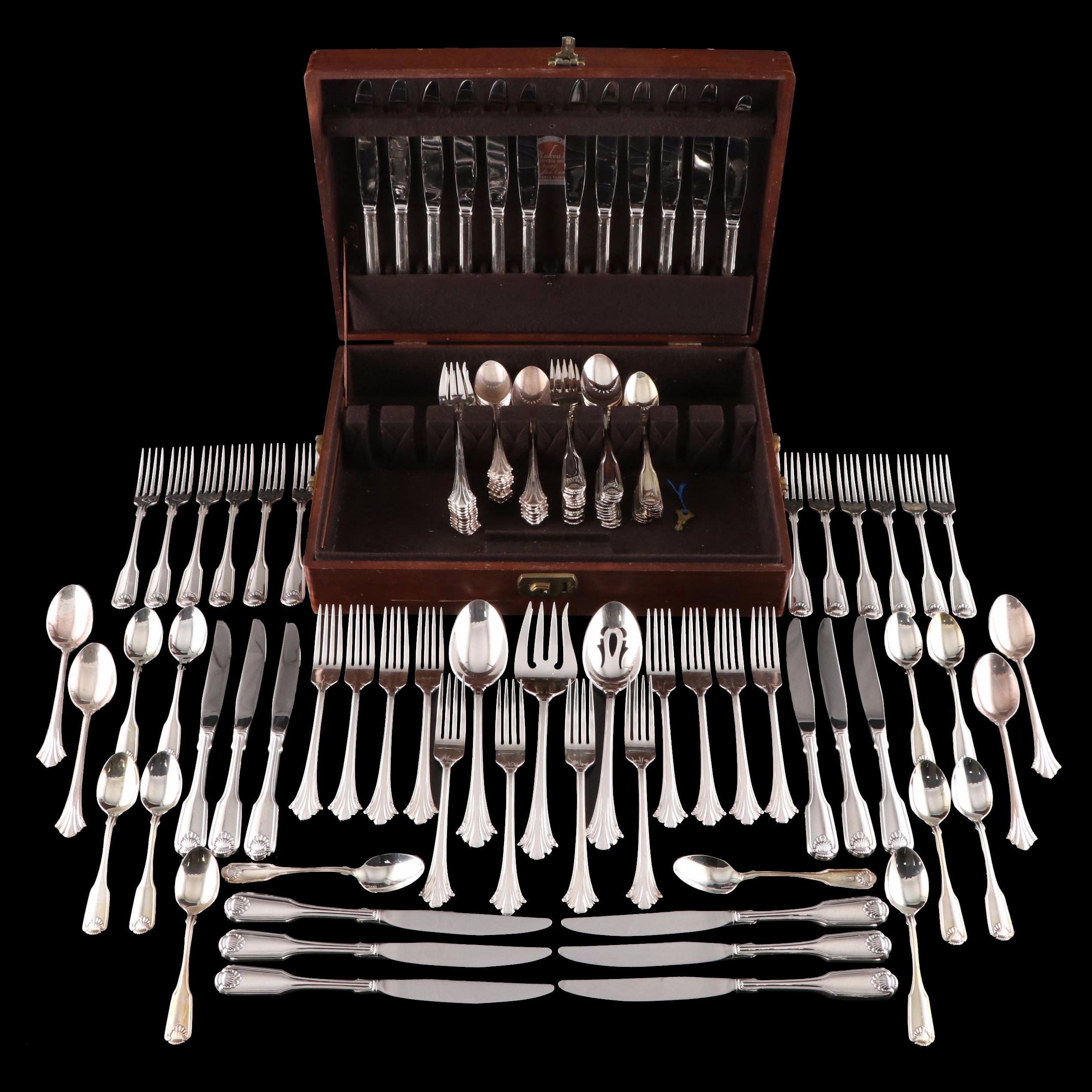 Reed & Barton "Highlands" and Oneida "Classic Shell" Silver Plate ...