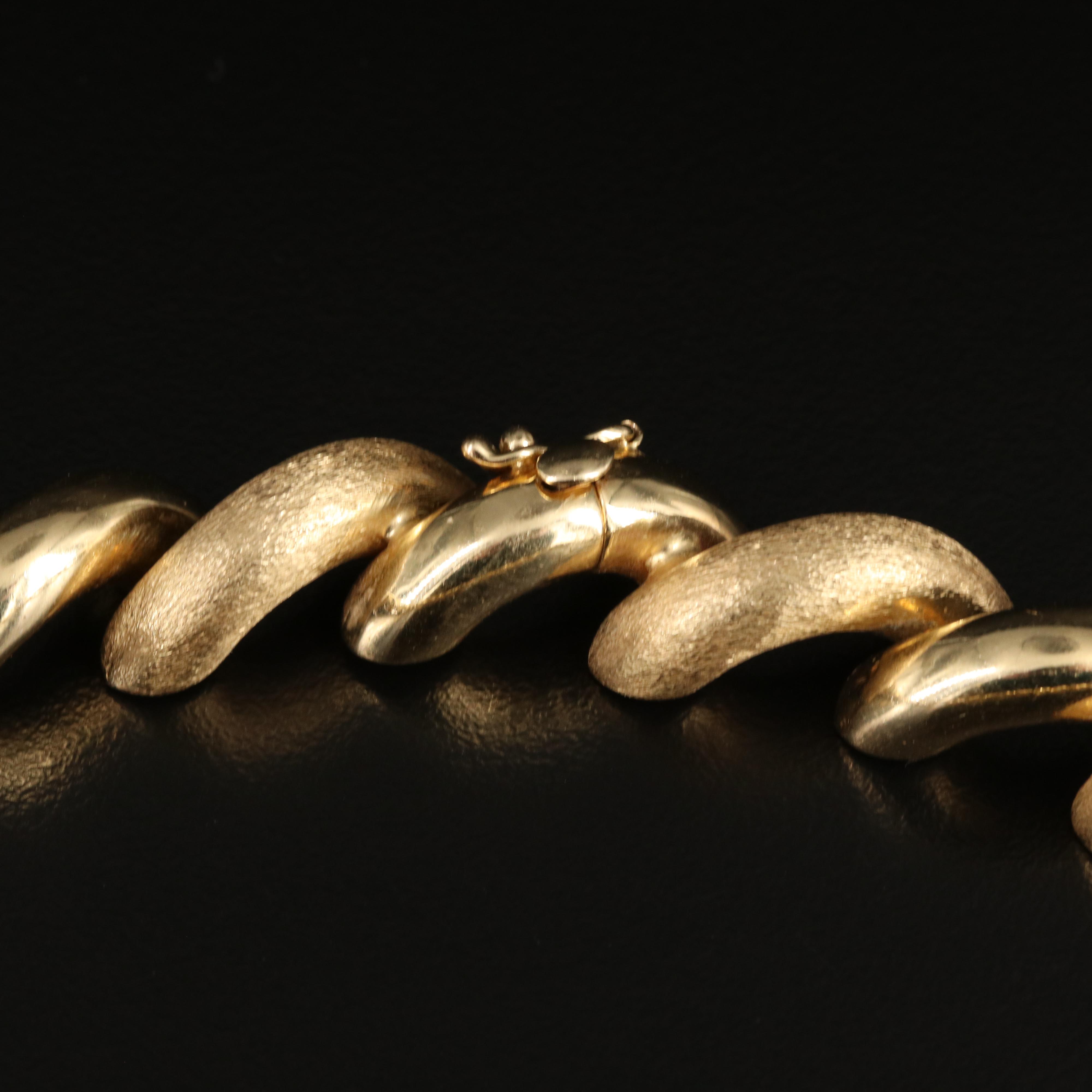 Italian 14K Graduated San Marco Chain Necklace | EBTH