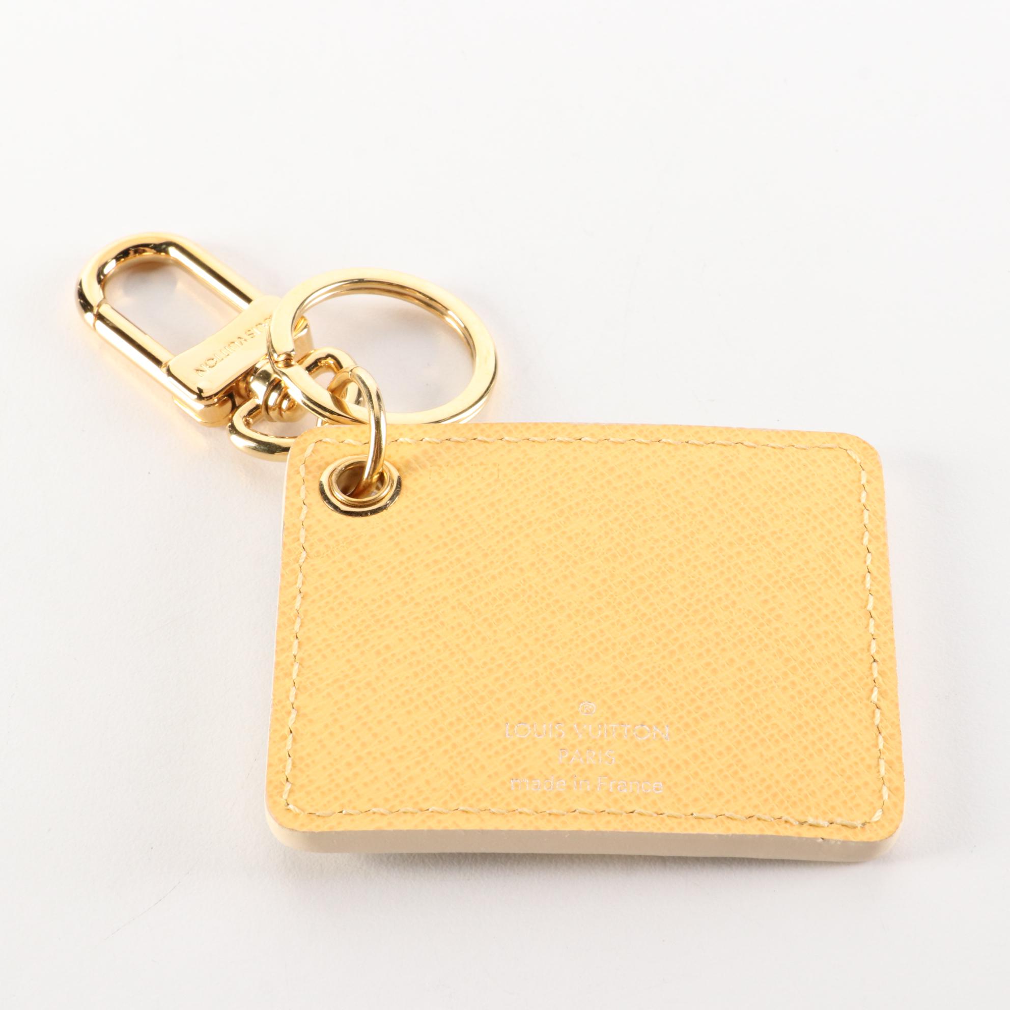 Louis Vuitton Illustre Balloon Key Ring in Damier Azur Canvas and ...