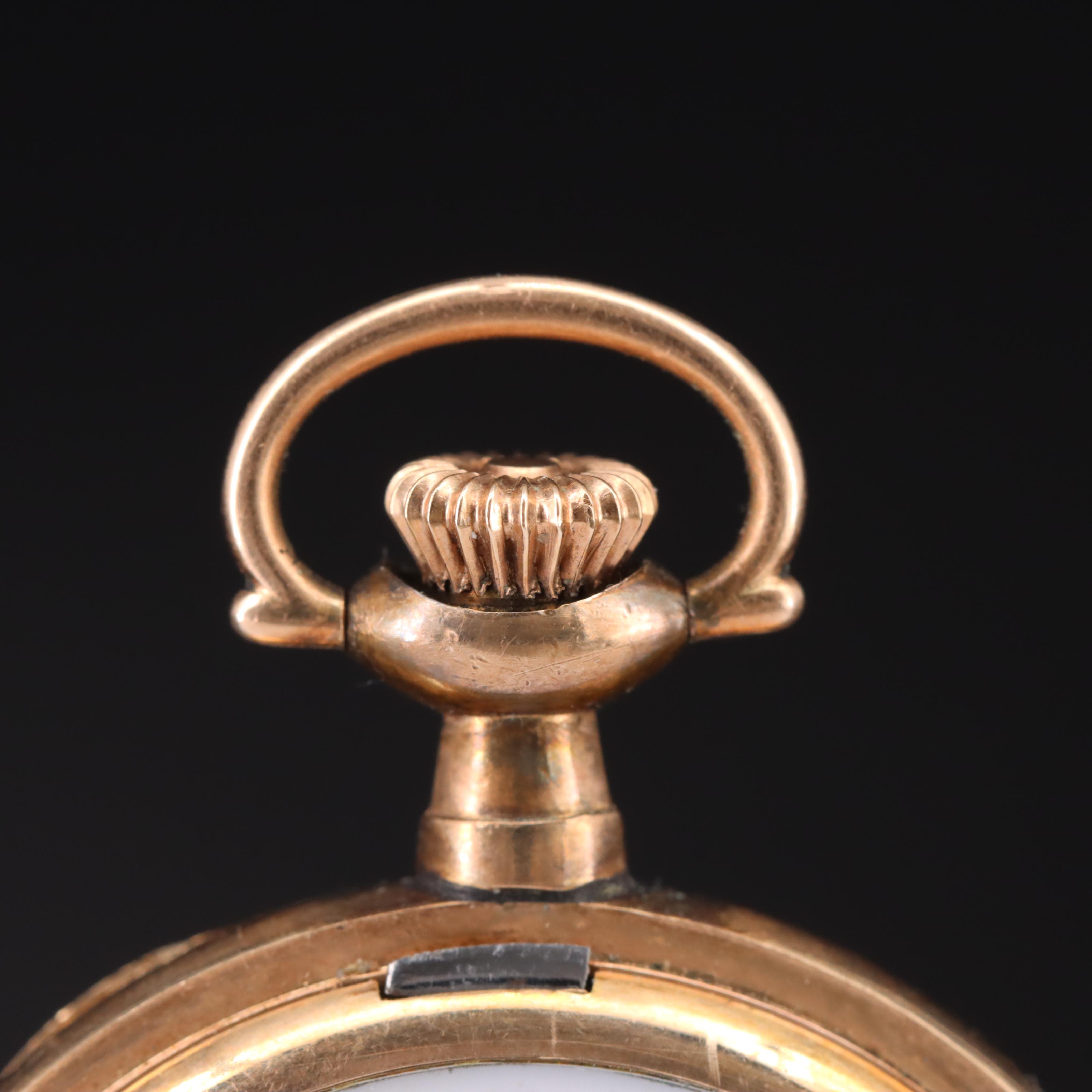 1910 Crown Hunter Pocket Watch | EBTH