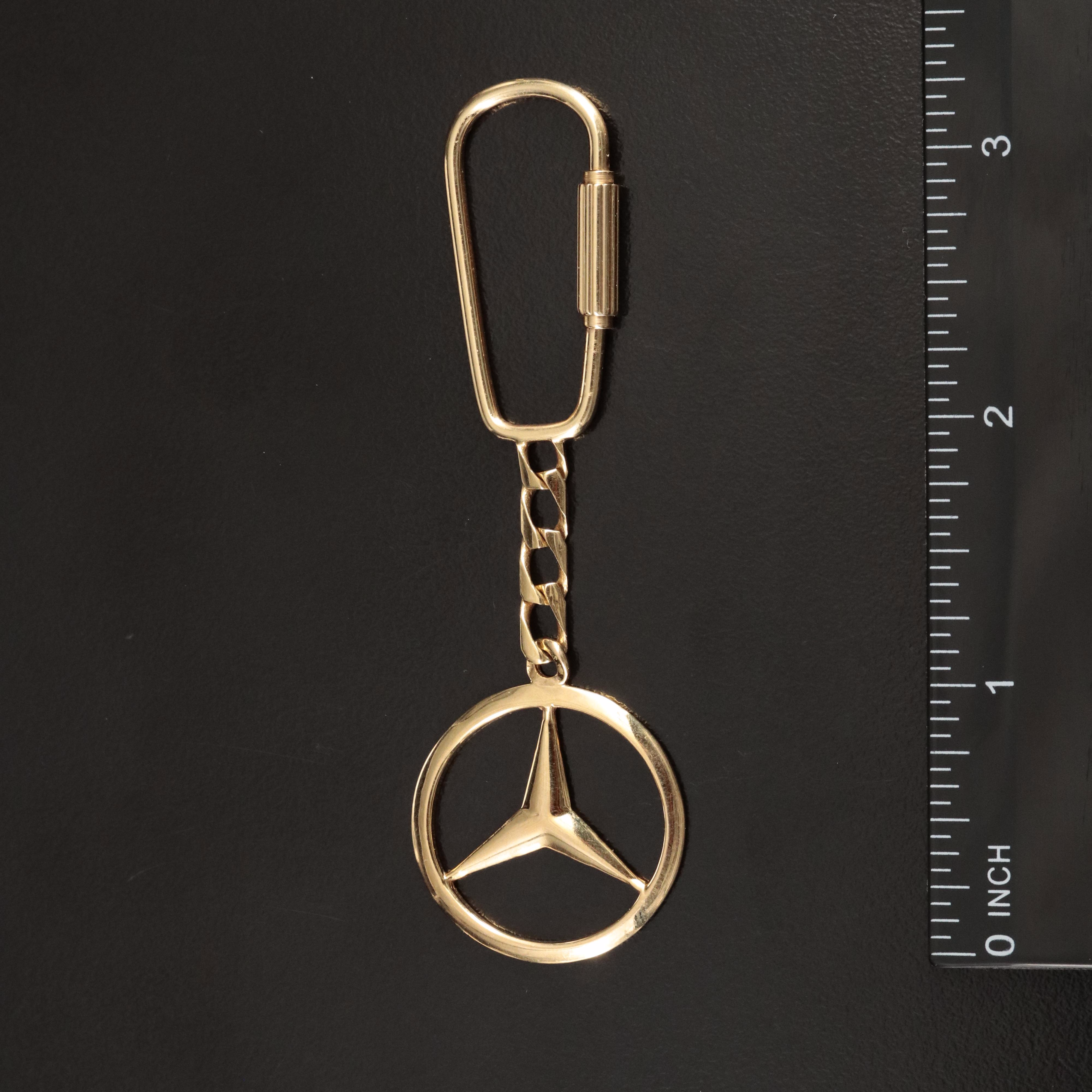 14K Yellow Gold Mercedes Benz Key Holder | EBTH