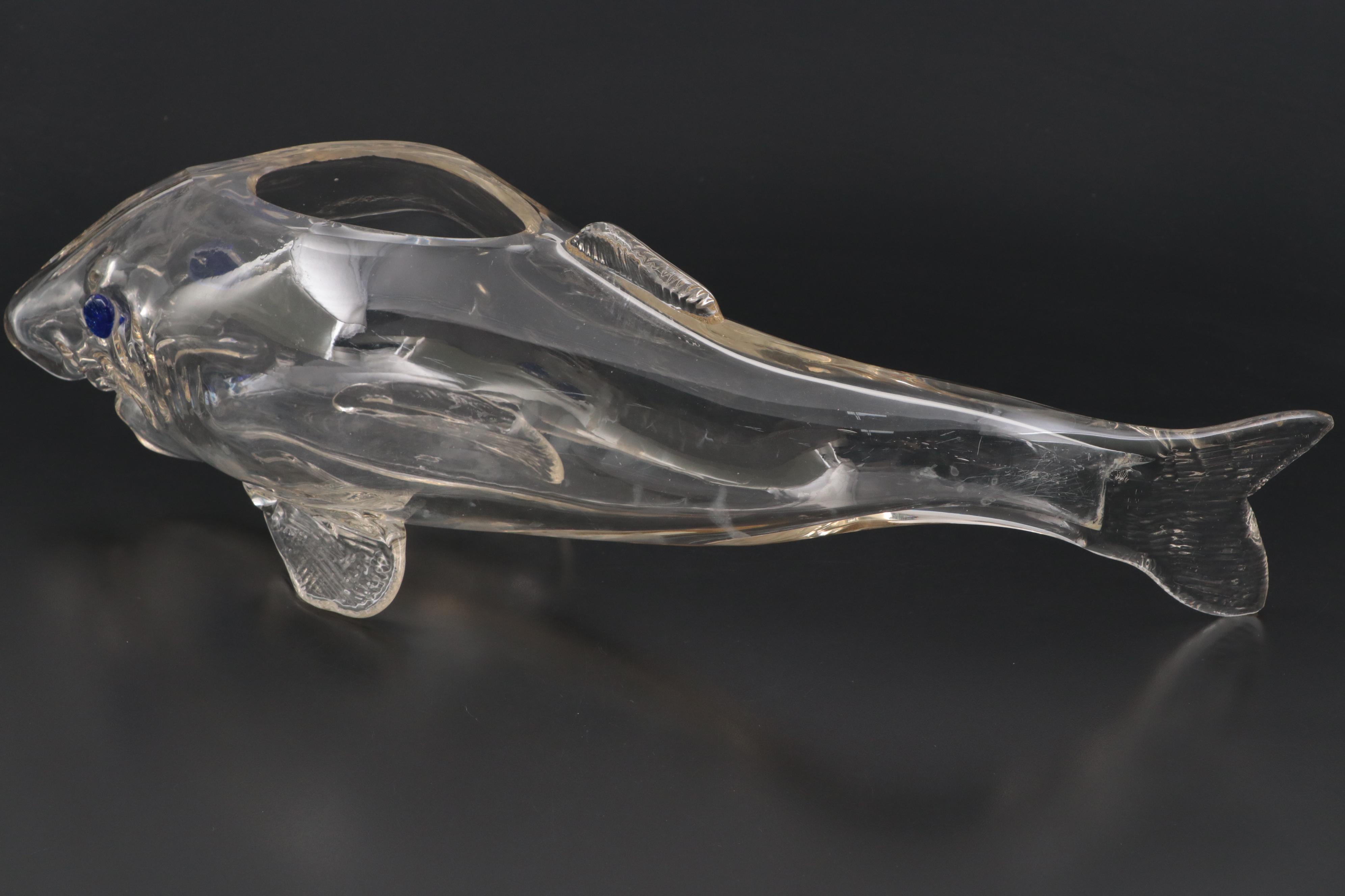 Art Glass Fish Vase | EBTH