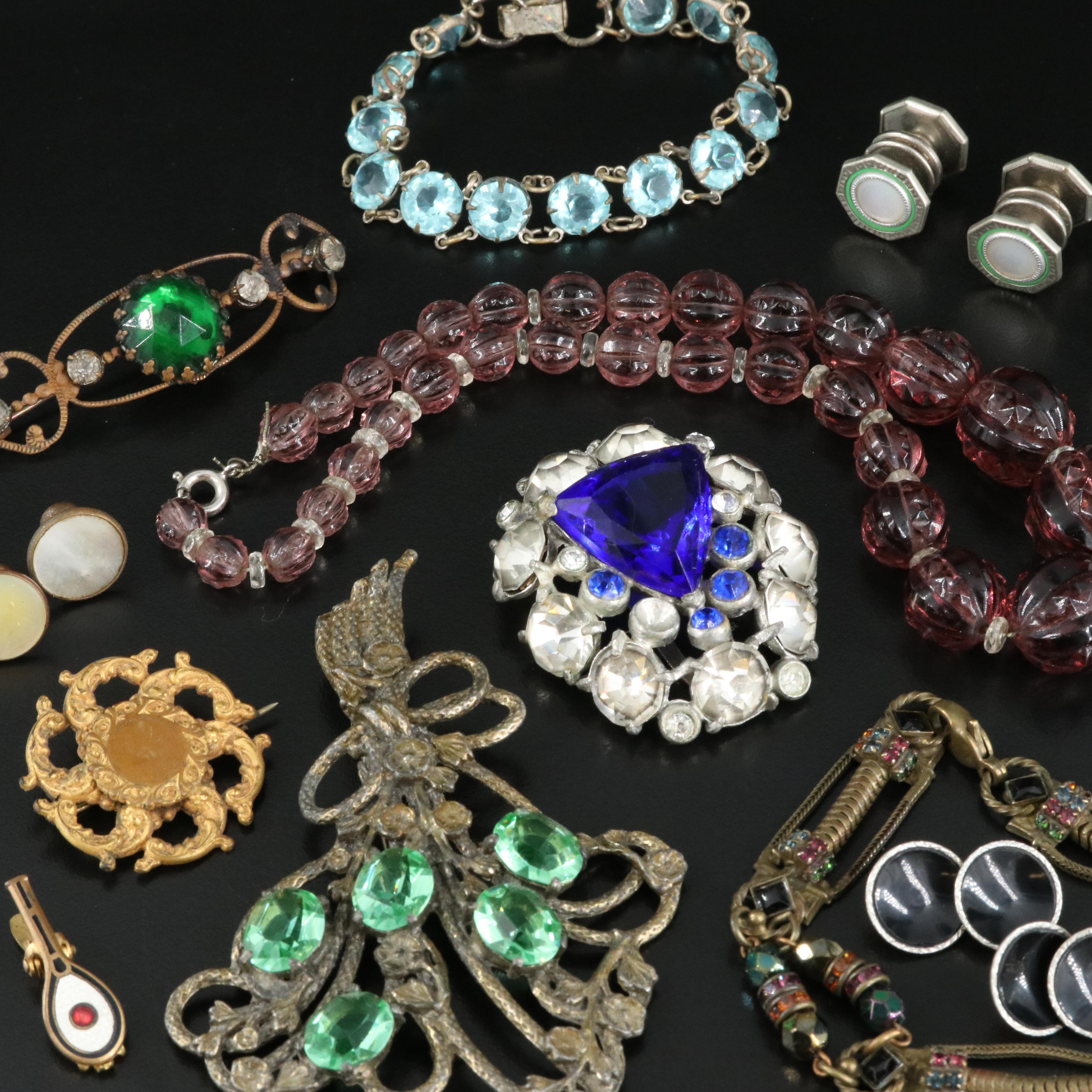 Rhinestones Featured in Antique and Vintage Jewelry Collection | EBTH
