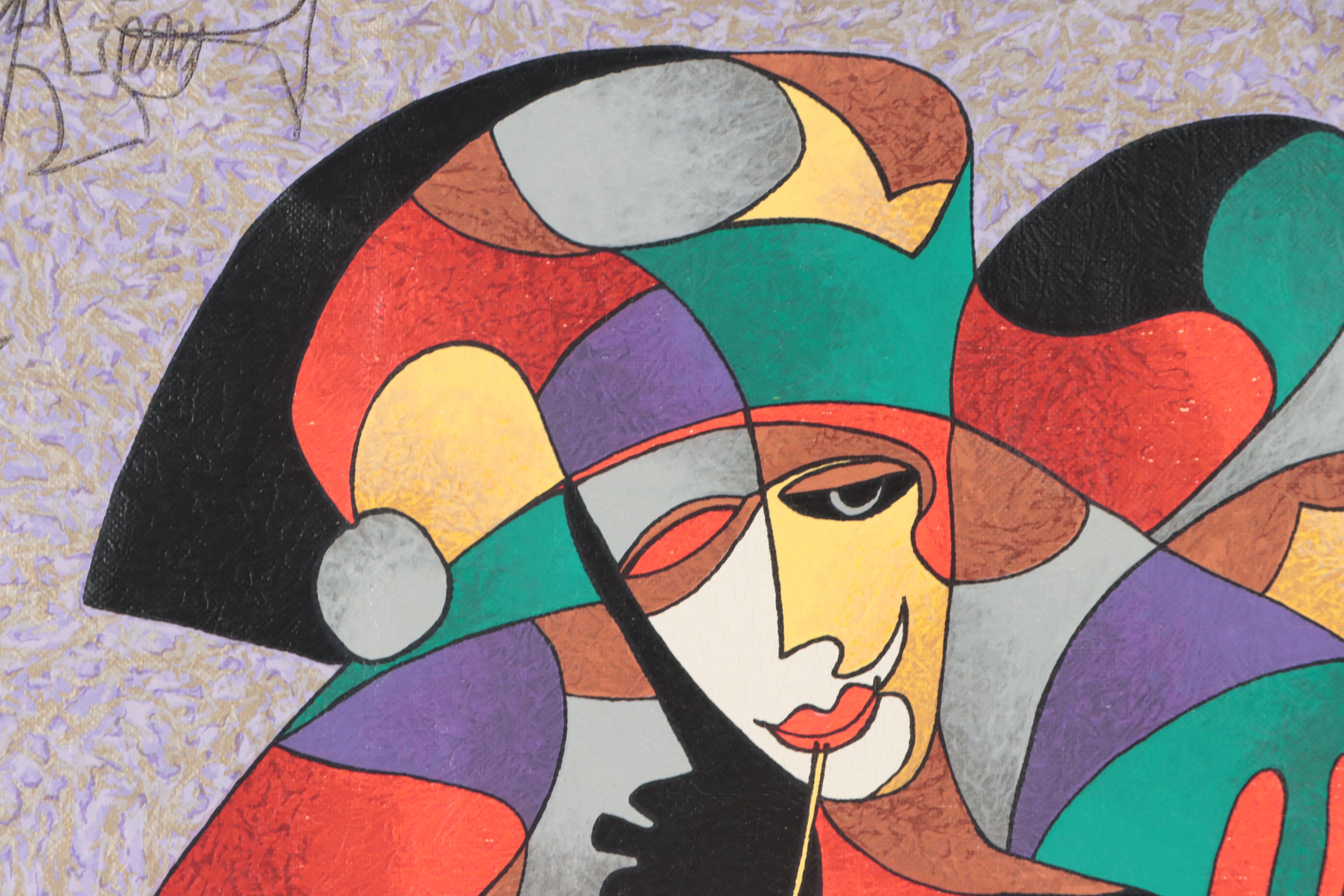 Anatole Krasnyansky Embellished Serigraph "Running Jester II" | EBTH