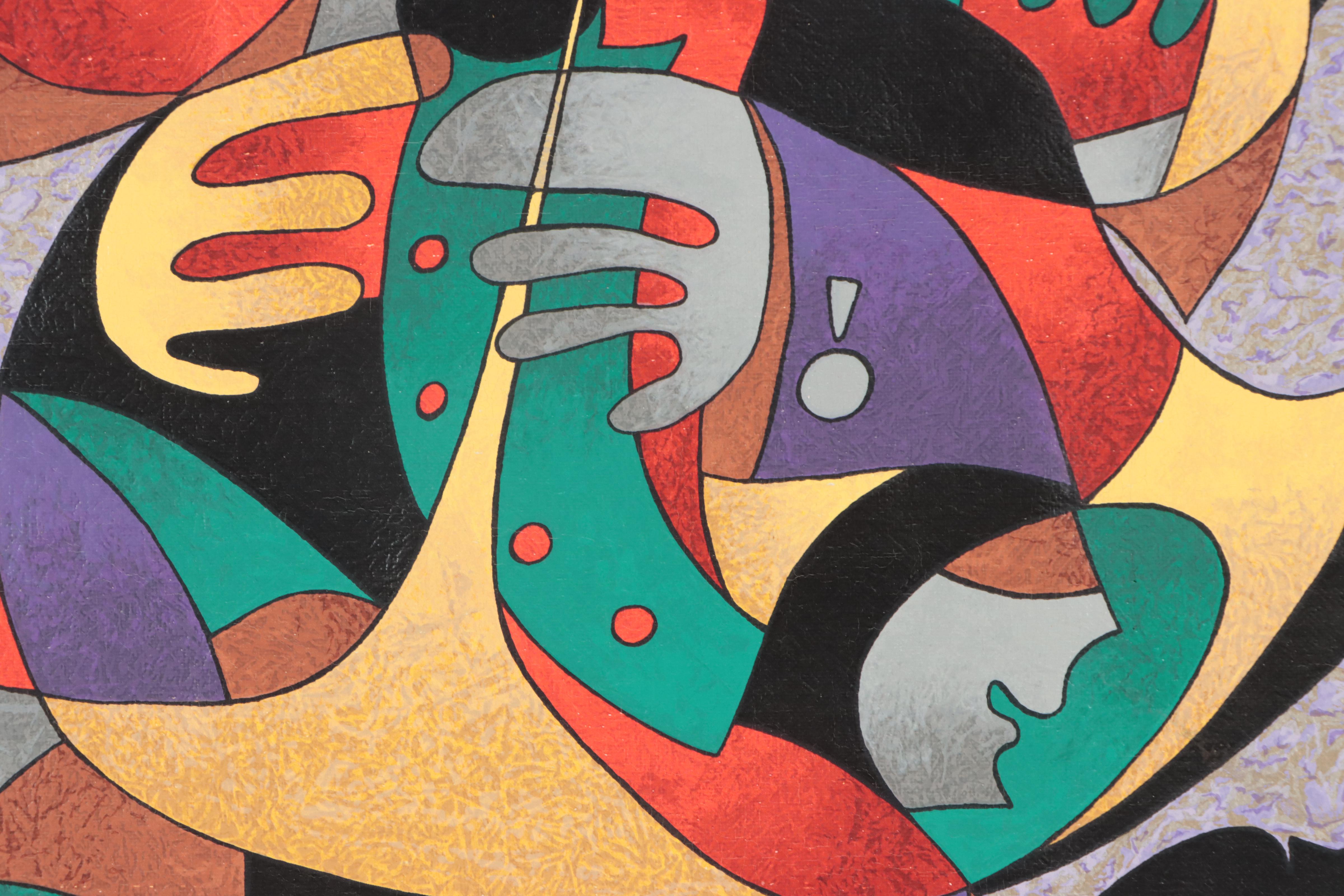 Anatole Krasnyansky Embellished Serigraph "Running Jester II" | EBTH