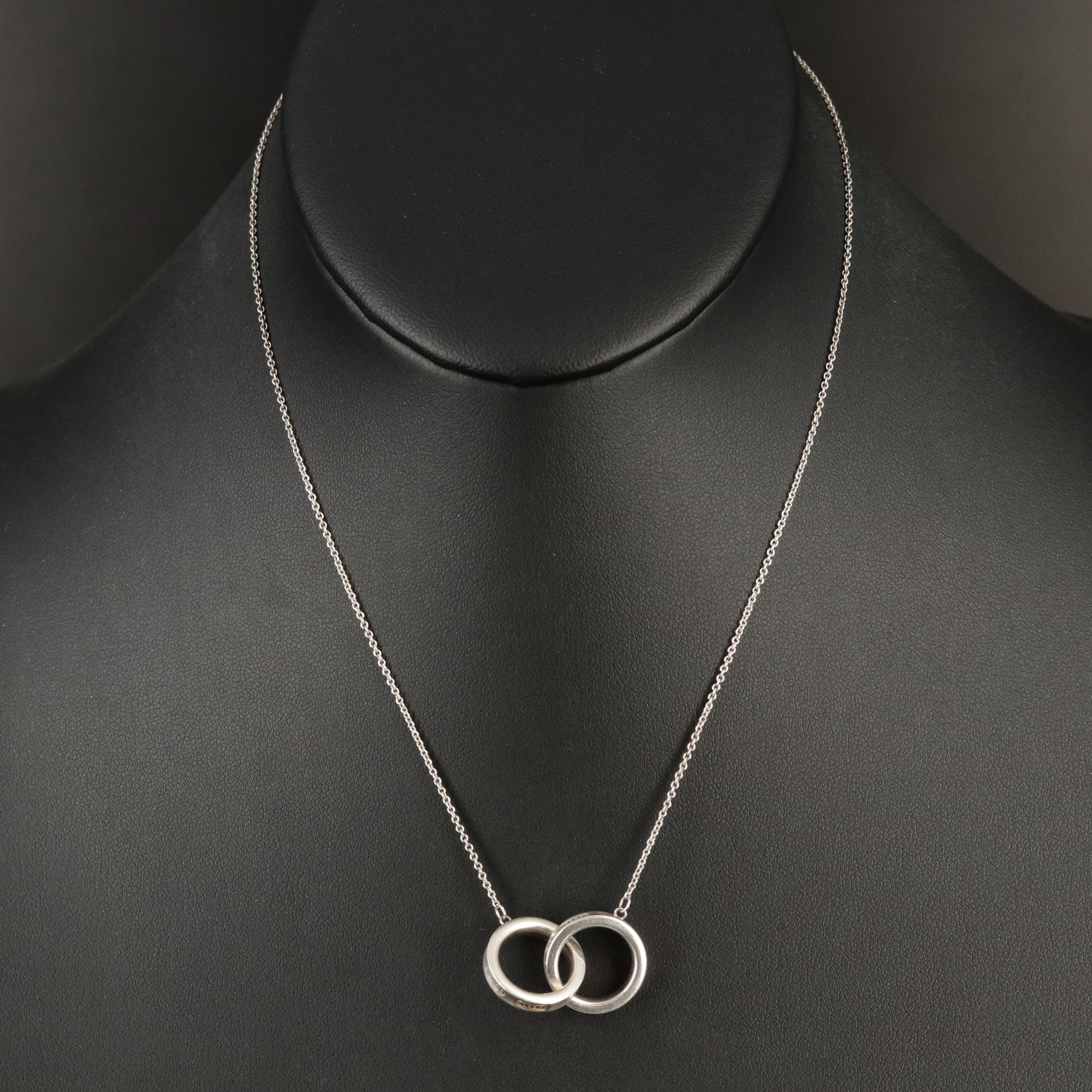 Tiffany & Co. "1837" Sterling Interlocking Circle Necklace | EBTH