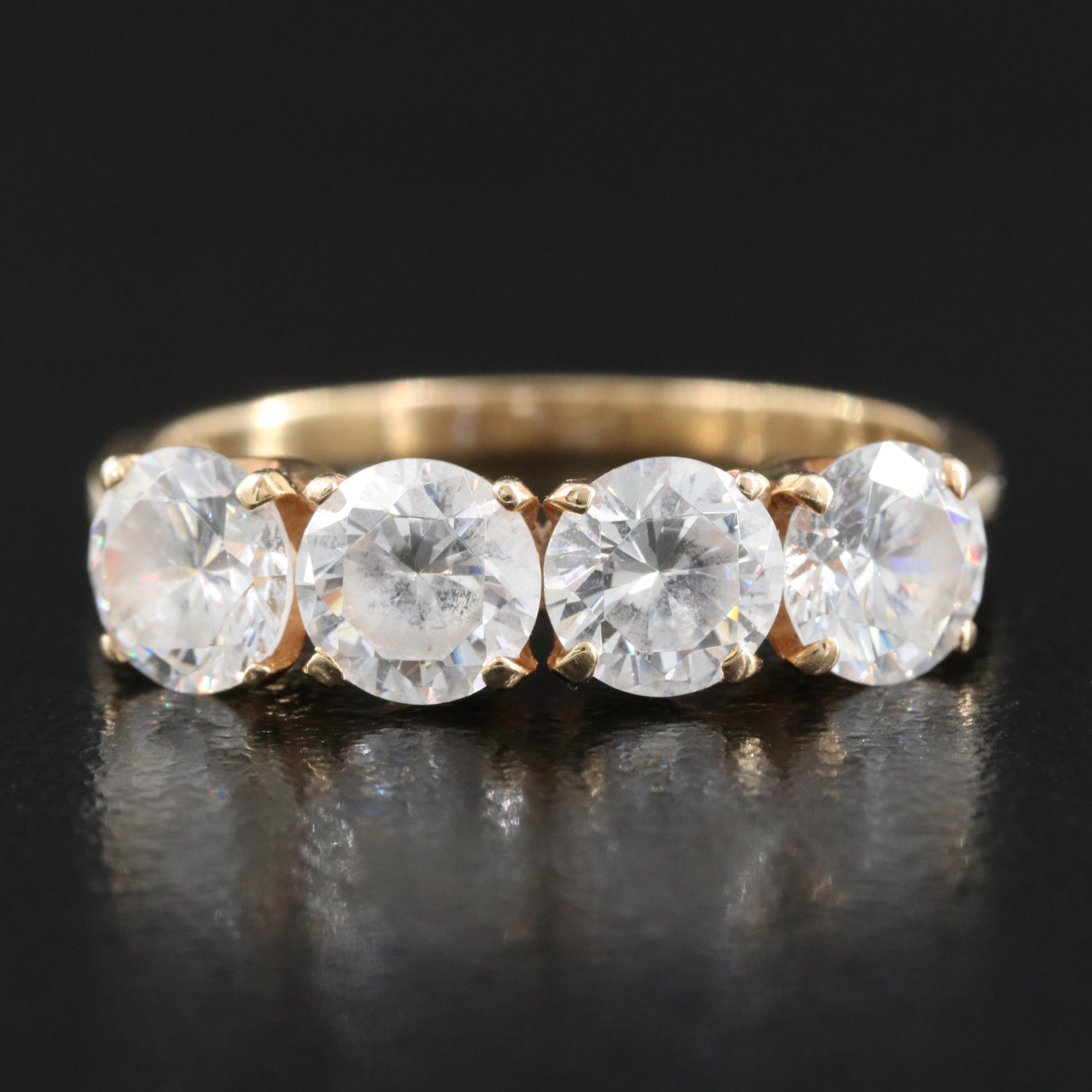 14K Cubic Zirconia Ring | EBTH